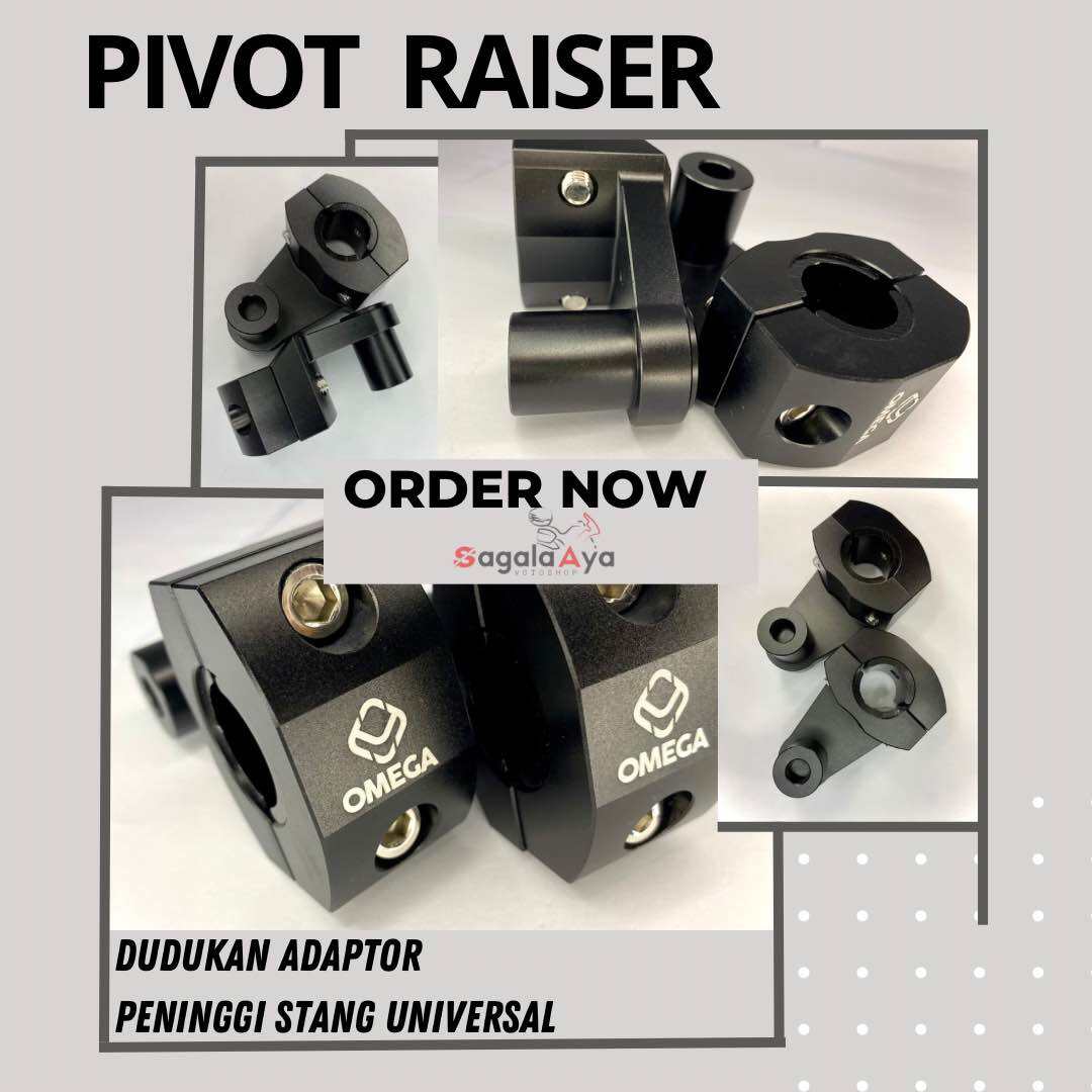 pivot raiser cnc omega motor adaptor riser stang cb150x versys 250 650 ...