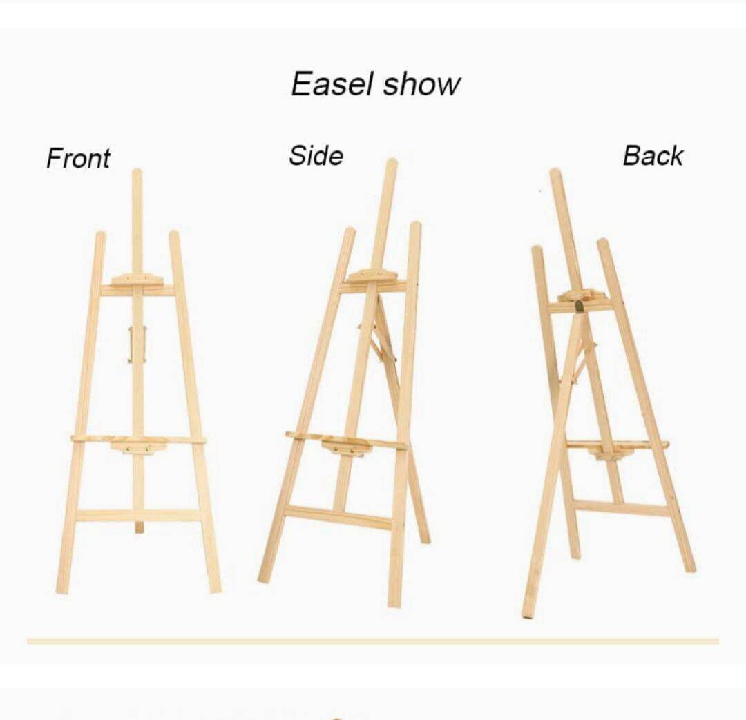 Easel Wooden Canvas Lukis Frame Lukisan Foto Stand Kayu | Lazada Indonesia