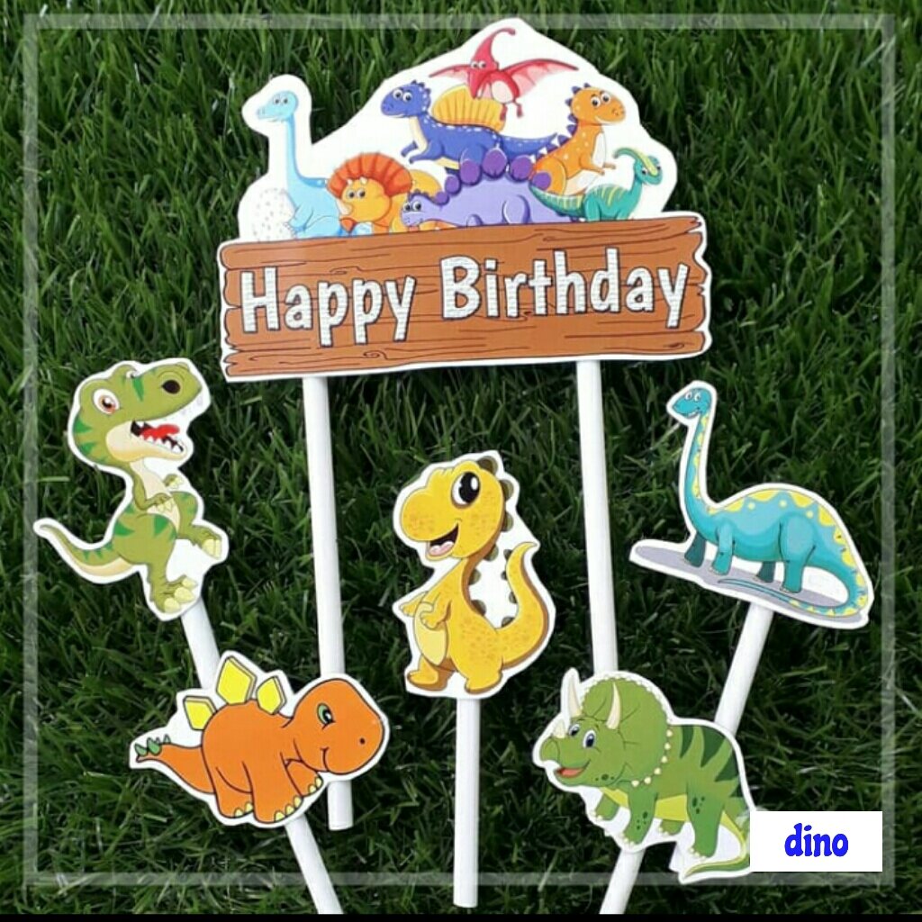 topper toper hiasan tusukan kue cake nasi tumpeng ulang tahun happy ...