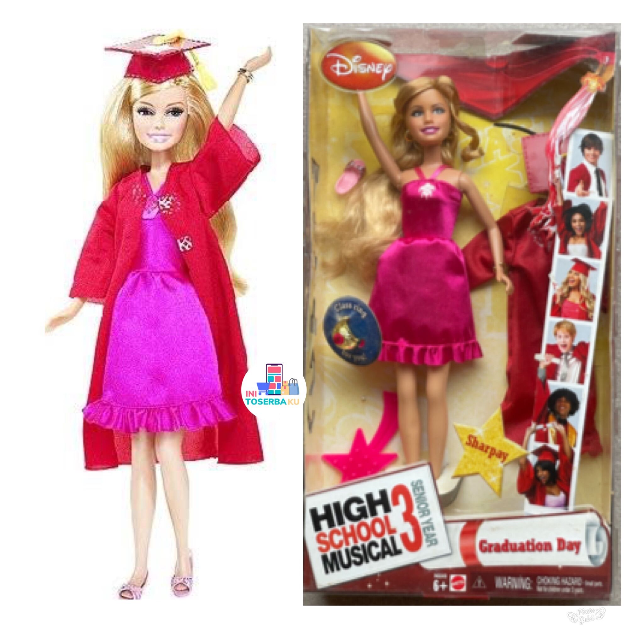 BARBIE HIGH SCHOOL MUSICAL 3 GRADUATION DAY KELSI SHARPAY GABRIELLA ...