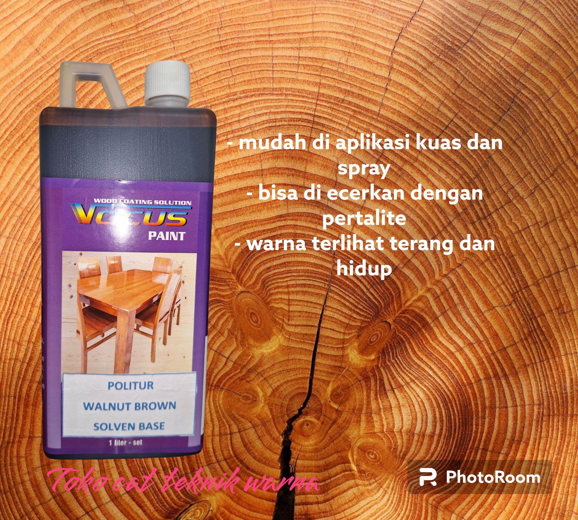 VOCUS Politur Stain walnut brown 1 liter | Lazada Indonesia