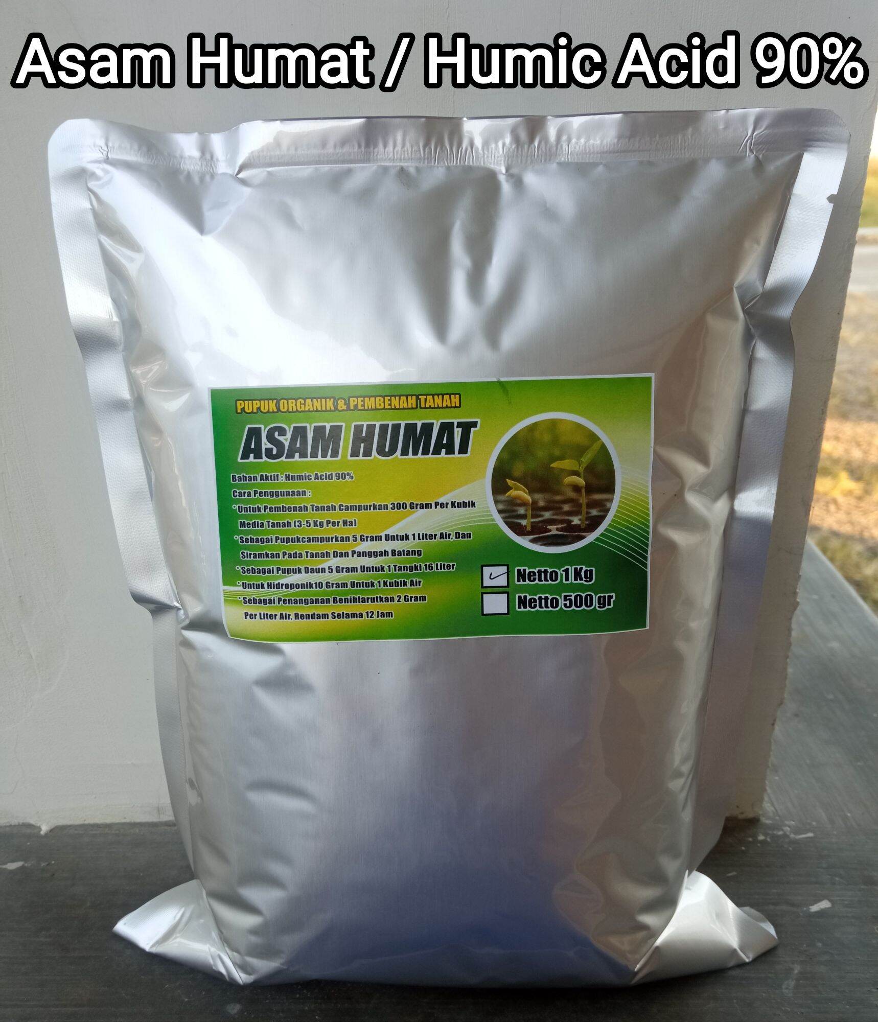 Pembenah Tanah Asam Humat /Humic acid 90% kemasan 1kg | Lazada Indonesia