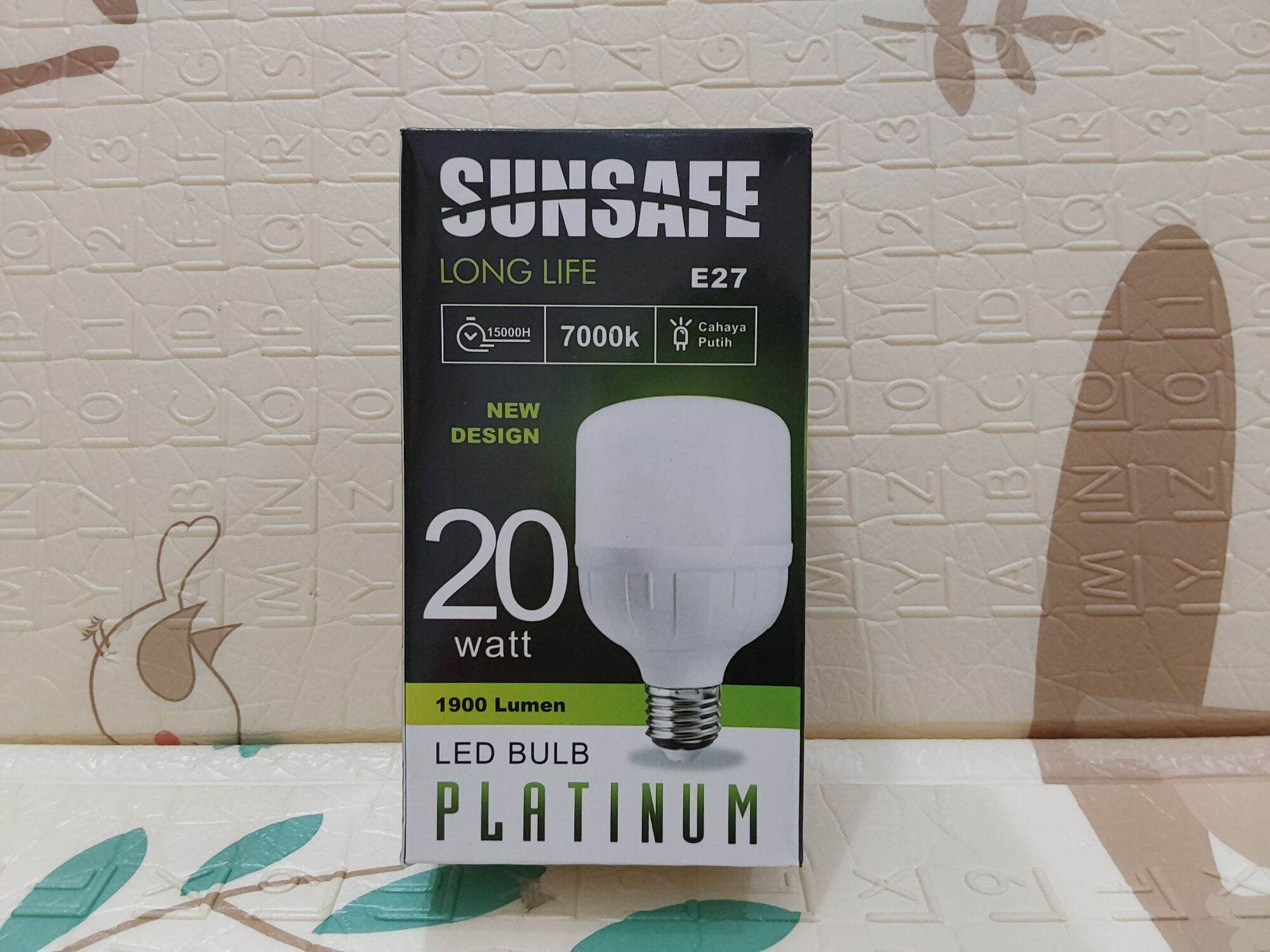 LAMPU LED SUNSAFE PLATINUM T 20, NYALA PUTIH , SNI, SKEM | Lazada Indonesia