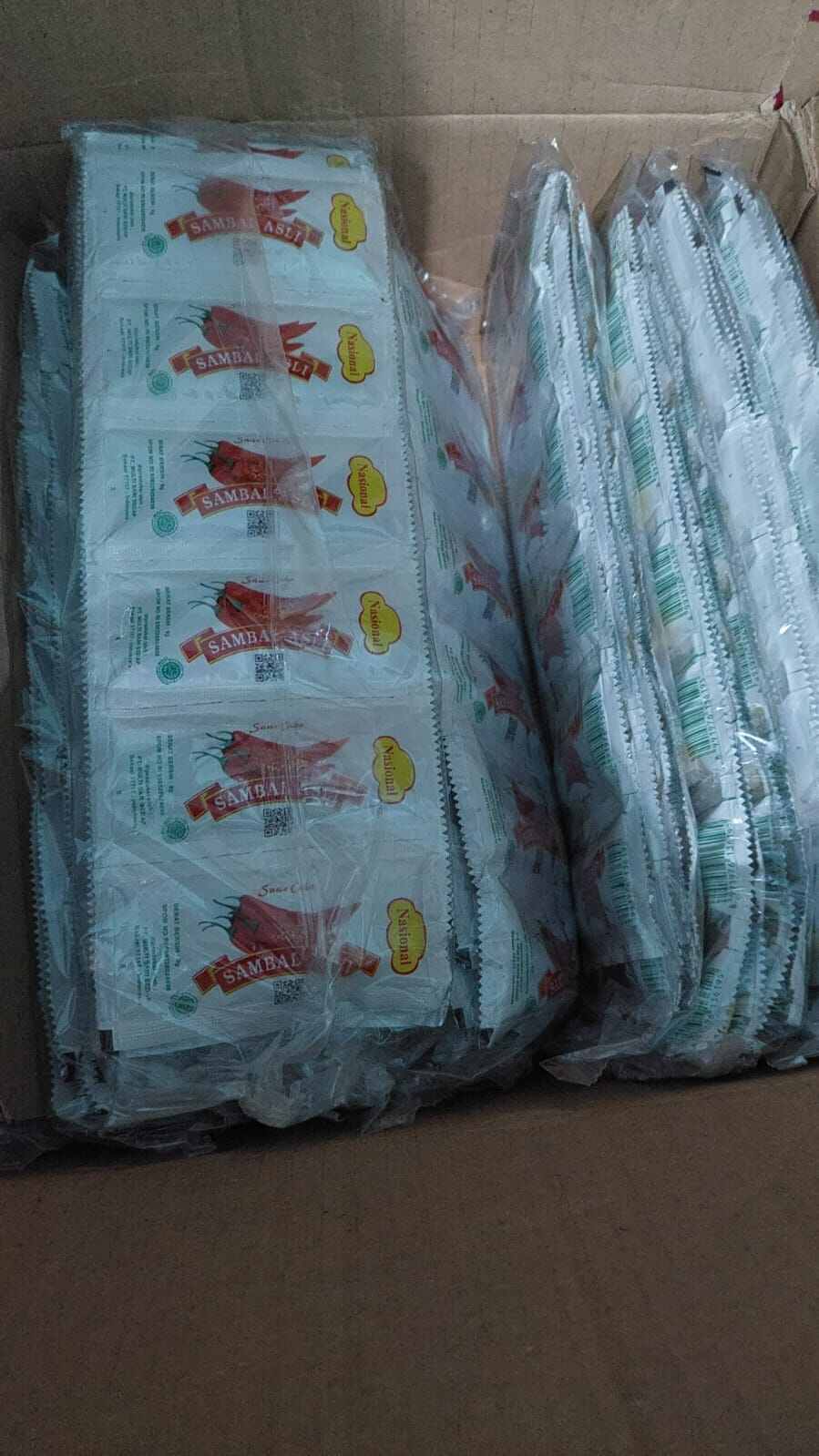 Saos Sambal Nasional Sachet stick 9gr , 1 pak isi 24 sachet / saus ...