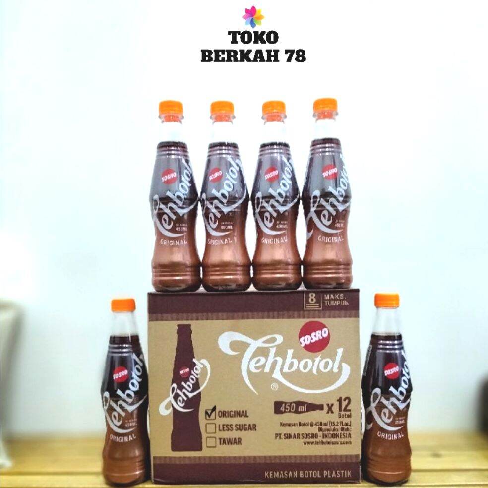 TEH BOTOL SOSRO 450 ML ( 1 KARTON ) | Lazada Indonesia