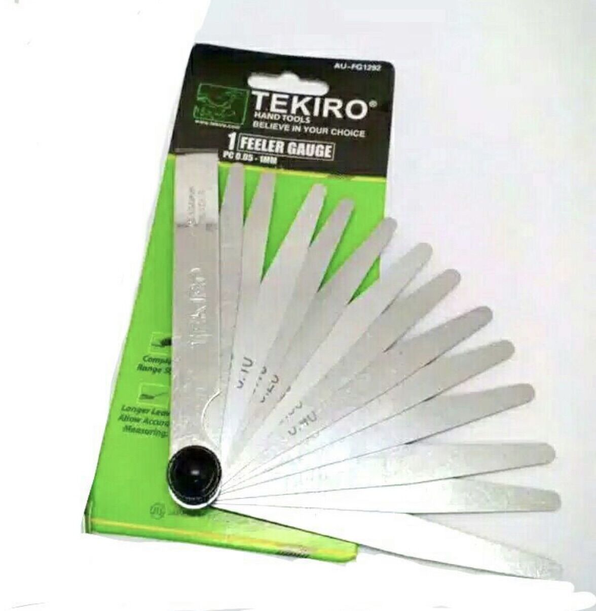 TEKIRO FULLER GAUGE 13 BLADE 0.05-1MM TEKIRO ORIGINAL FEELER GAUGE ...