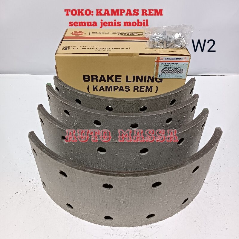 KAMPAS REM BRAKE LINING CANTER PS136 HDX PS125 HDX + PAKU RIVET | Lazada Indonesia