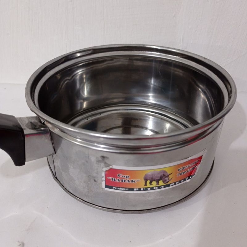 Panci Susu Stainless cap badak / panci mie / panci stainless/ panci ...