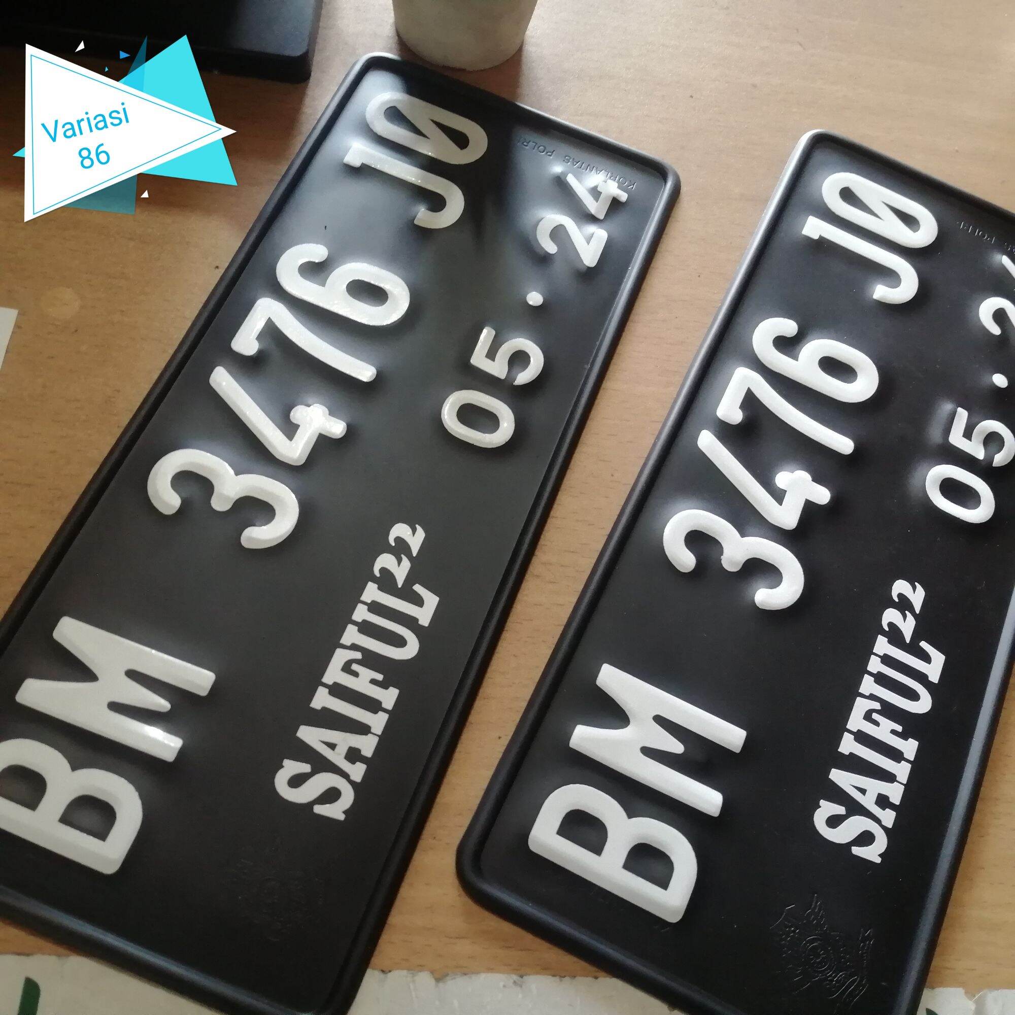 Bikin Plat Nomor Motor Variasi Bisa Tambah Nama | Lazada Indonesia