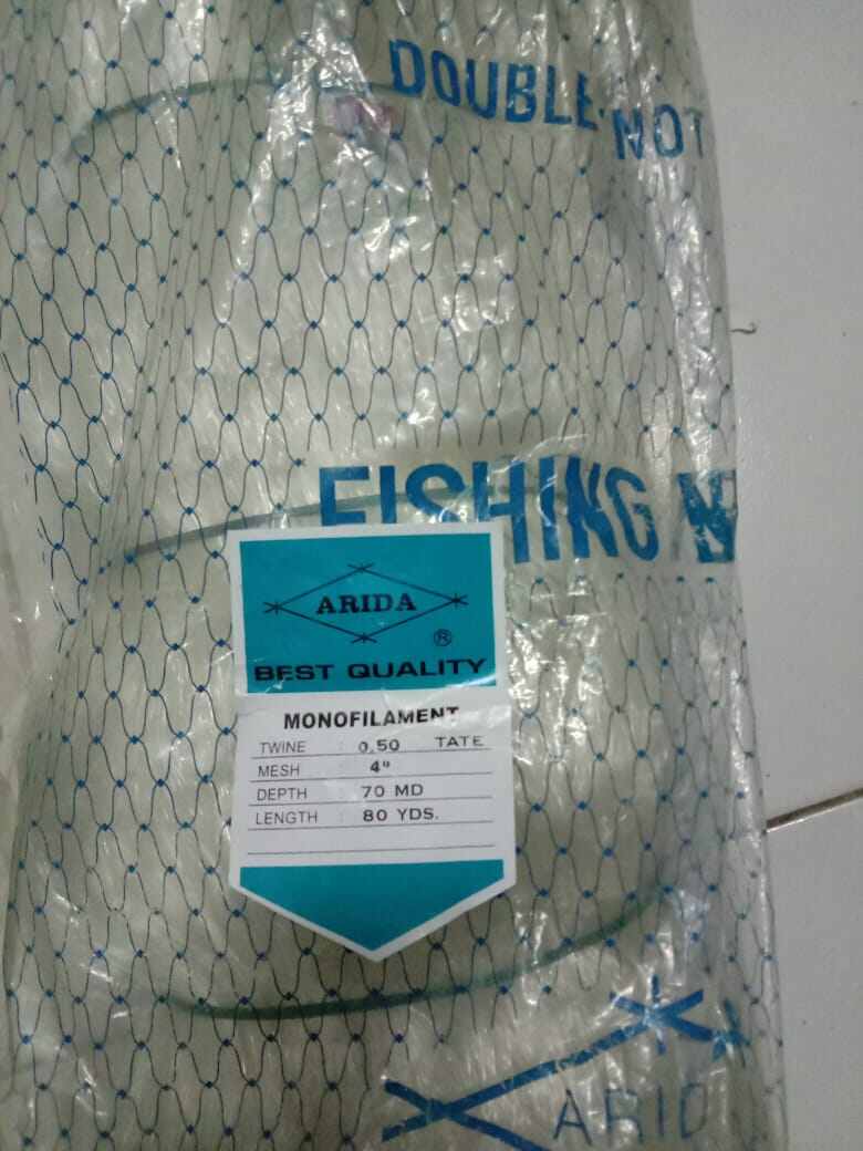 Jaring Ikan Arida 0.50 4 inchi 70md/80yds tate Jaring pukat jaring ...