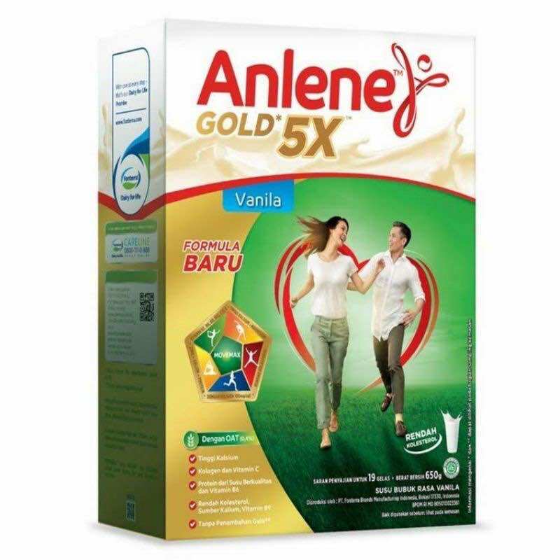 Anlene Gold 5X 620gr Original/Vanilla/Coklat | Lazada Indonesia