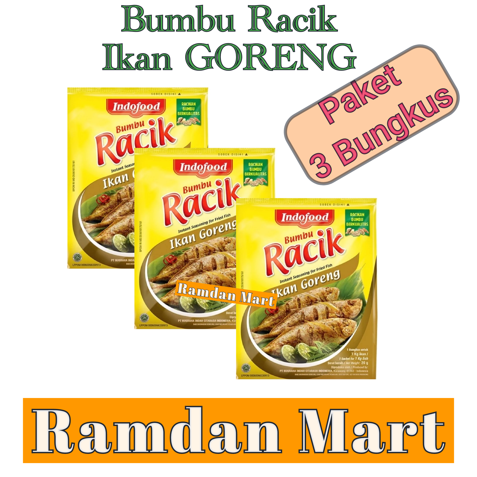 Bumbu RACIK ikan Goreng ( PAKET 3 SACHET ) | Lazada Indonesia