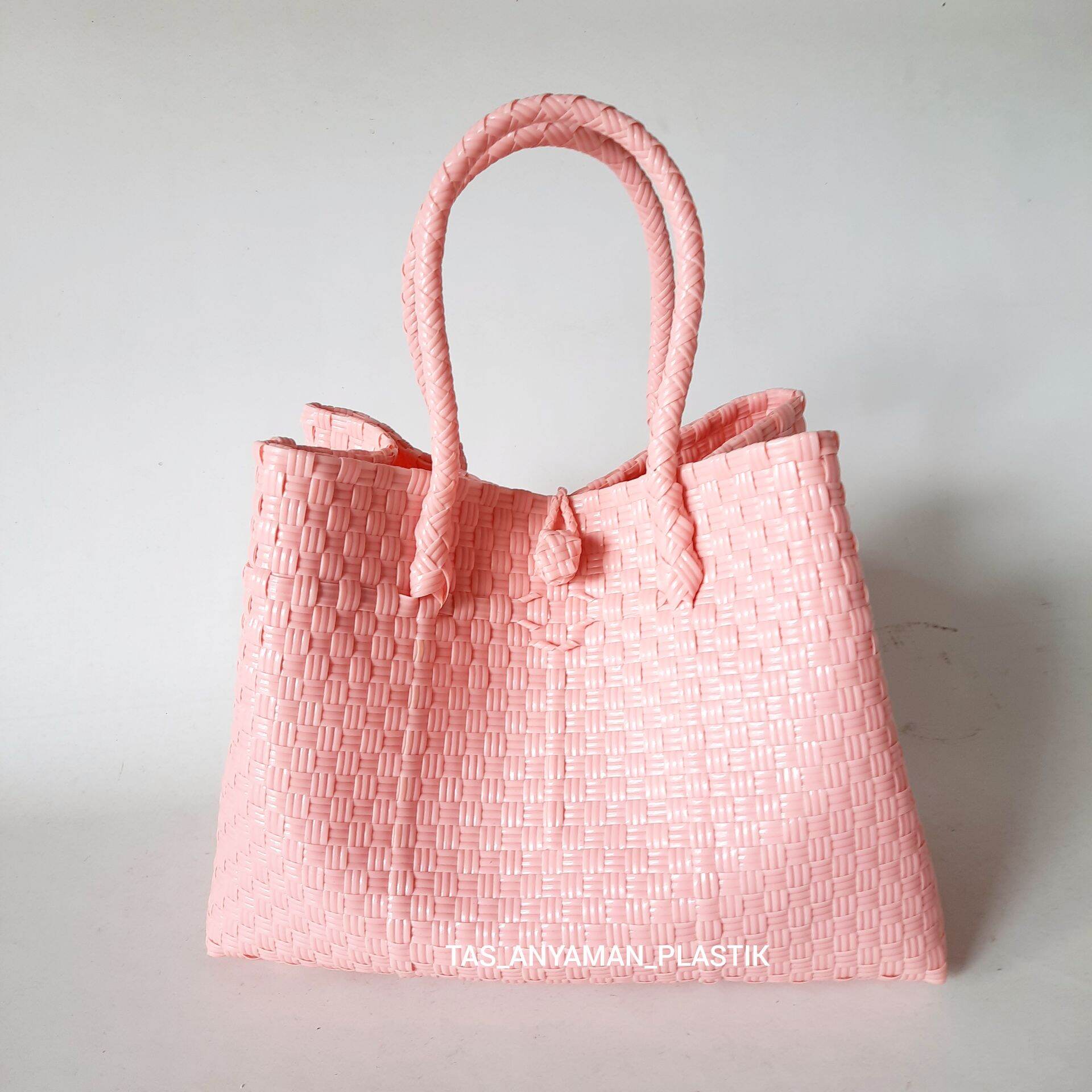 Tas Anyaman Plastik Rotan Kekinian Souvenir Jelly Model Anyaman Bahan ...