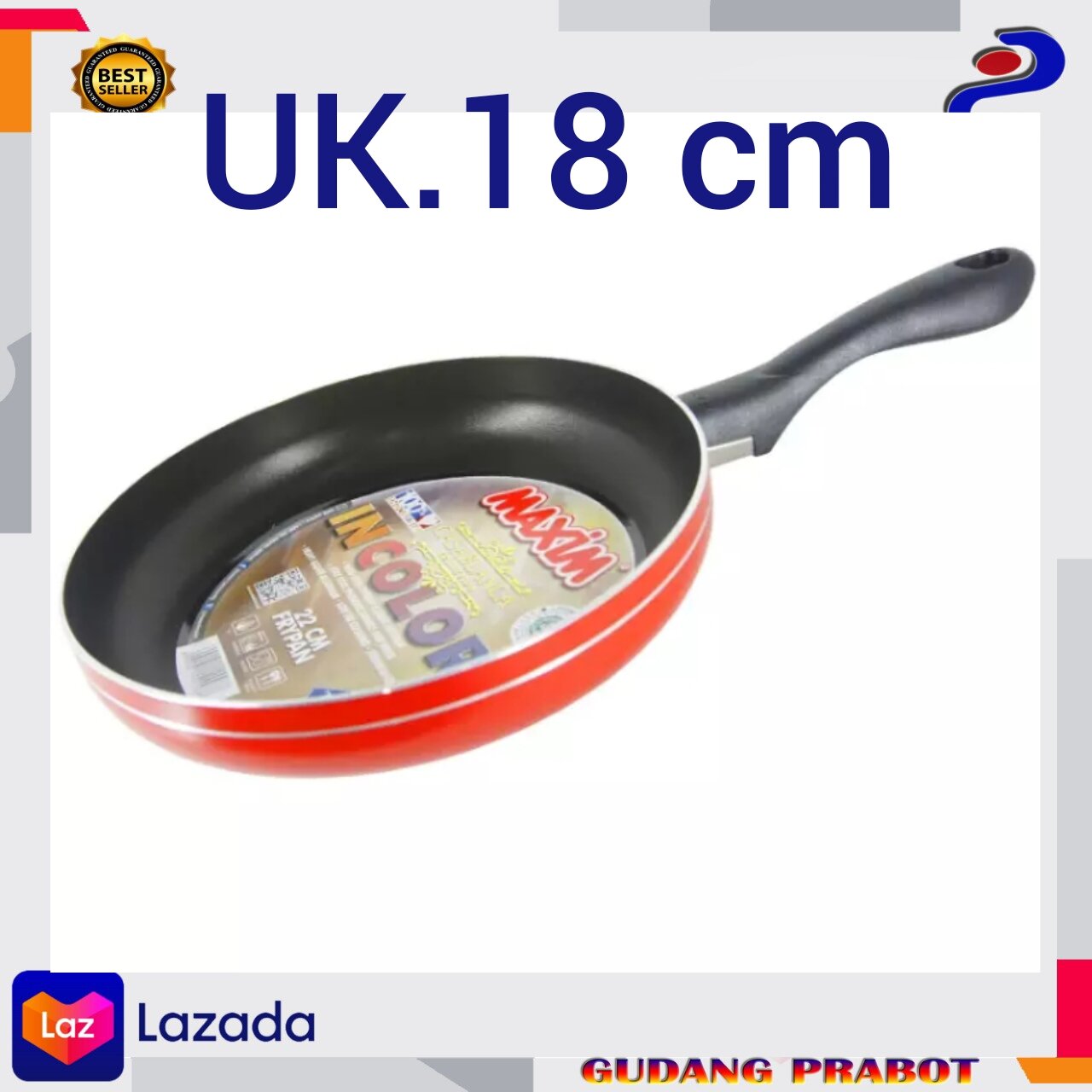 Teplon maxim ukuran 18 cm /Penggorengan /teplon anti lengket | Lazada ...