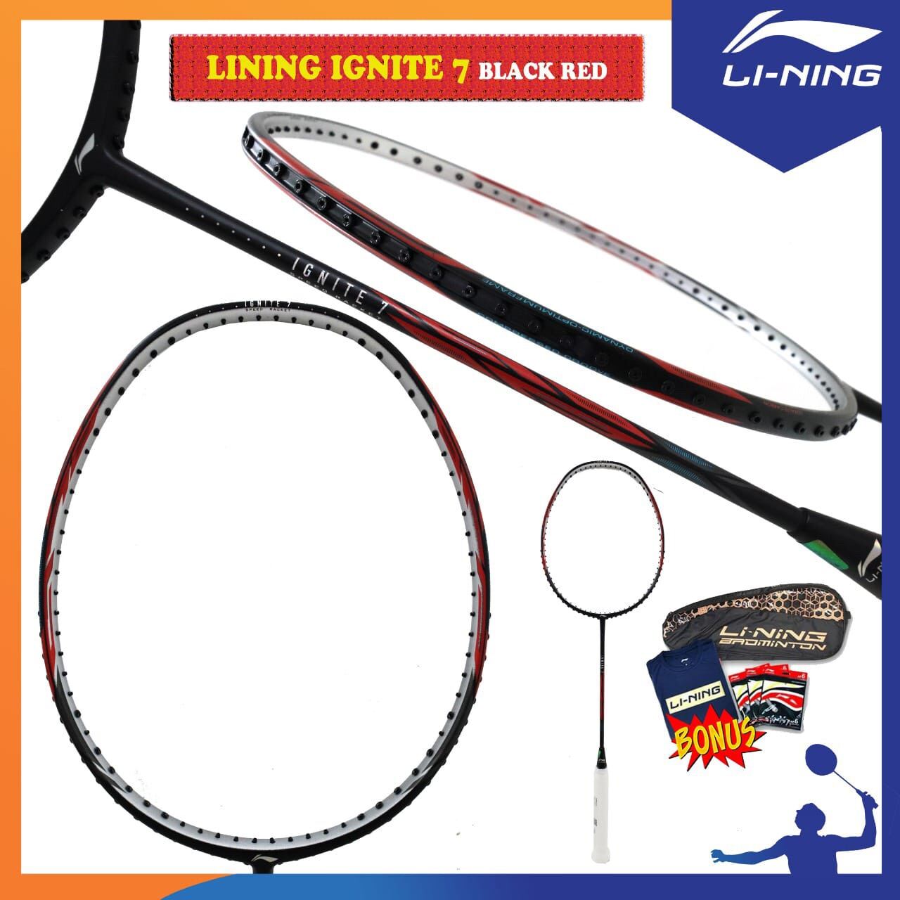 RAKET LINING IGNITE 7 ORIGINAL | Lazada Indonesia