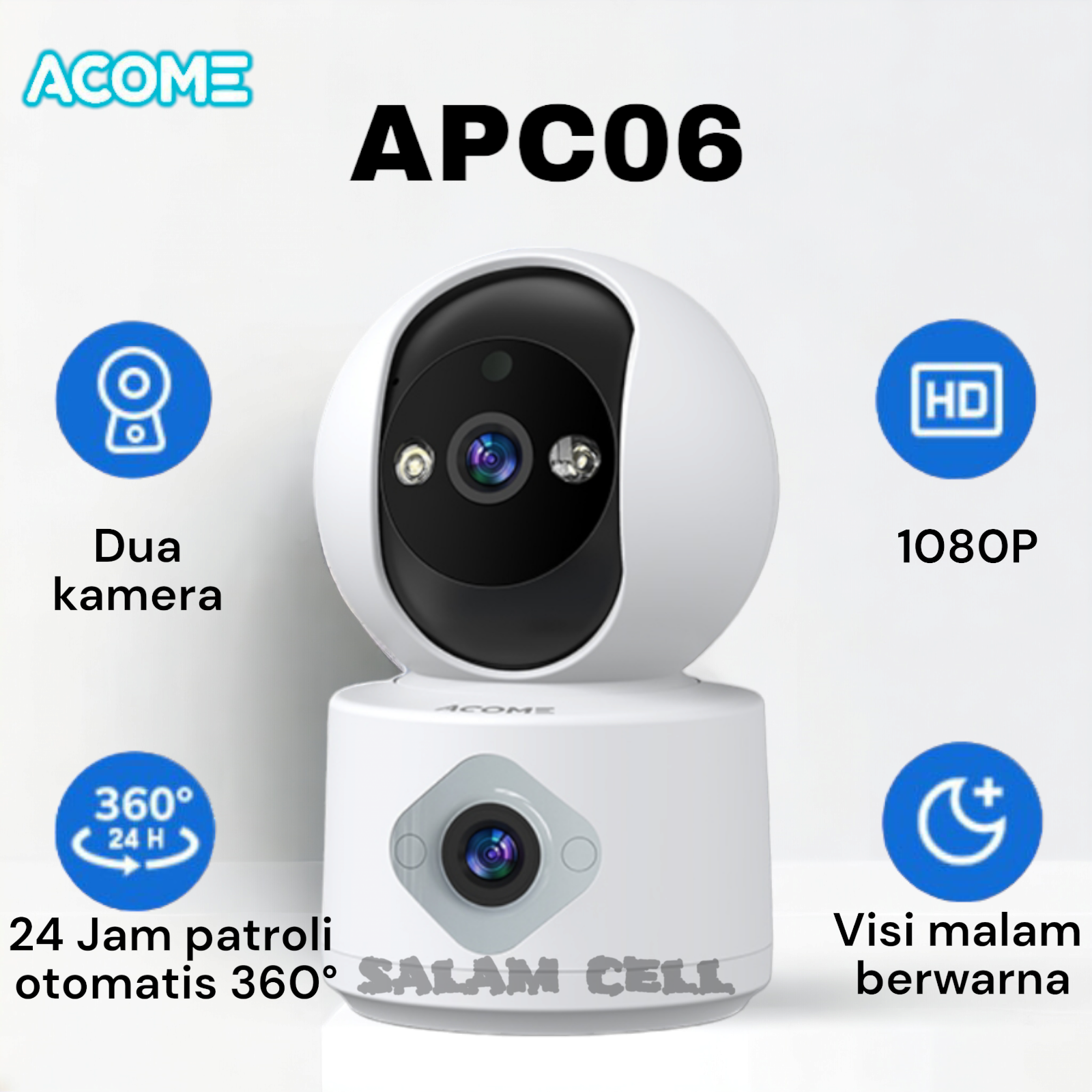 Cctv Acome APC06 Dual Camera Full HD 1080p Original Garansi | Lazada ...