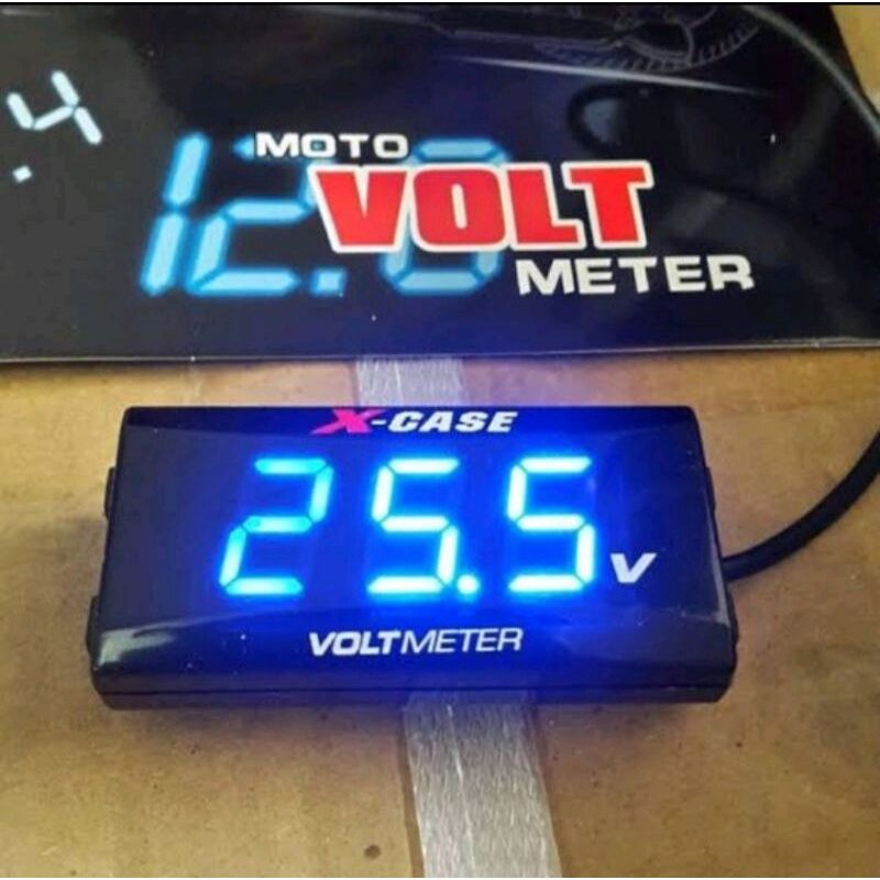 Voltmeter aki 8-18v merk random - Pengukur Tegangan Aki Motor | Lazada Indonesia