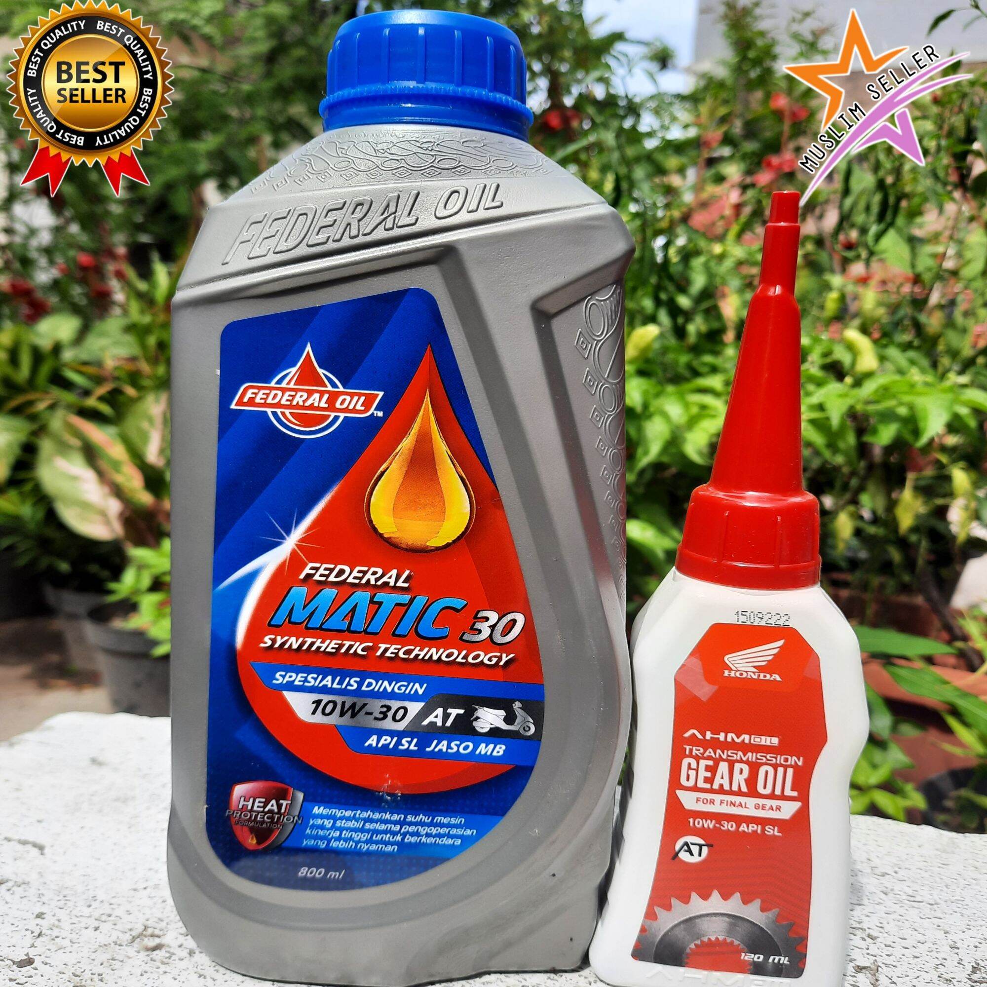 New Promo Paket Oli Mesin Motor FEDERAL MATIC Ecomax 30 800ml + Plus ...