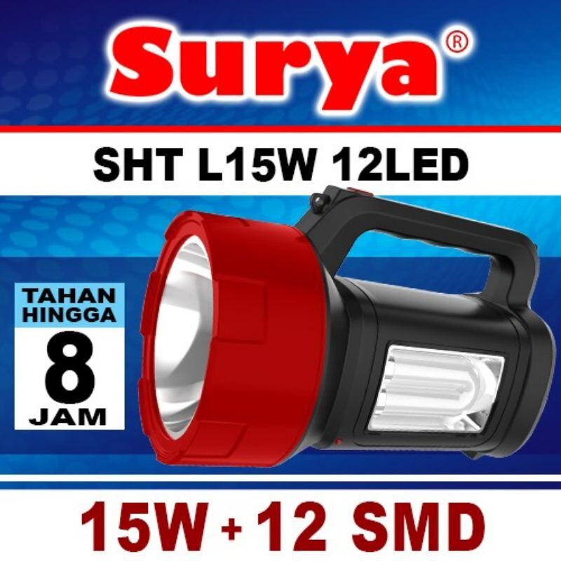 Senter Emergency Surya 15 Watt/ Surya SHT L15W 12 LED | Lazada Indonesia Senter Emergency Surya 15 Watt/ Surya SHT L15W 12 LED | Lazada Indonesia