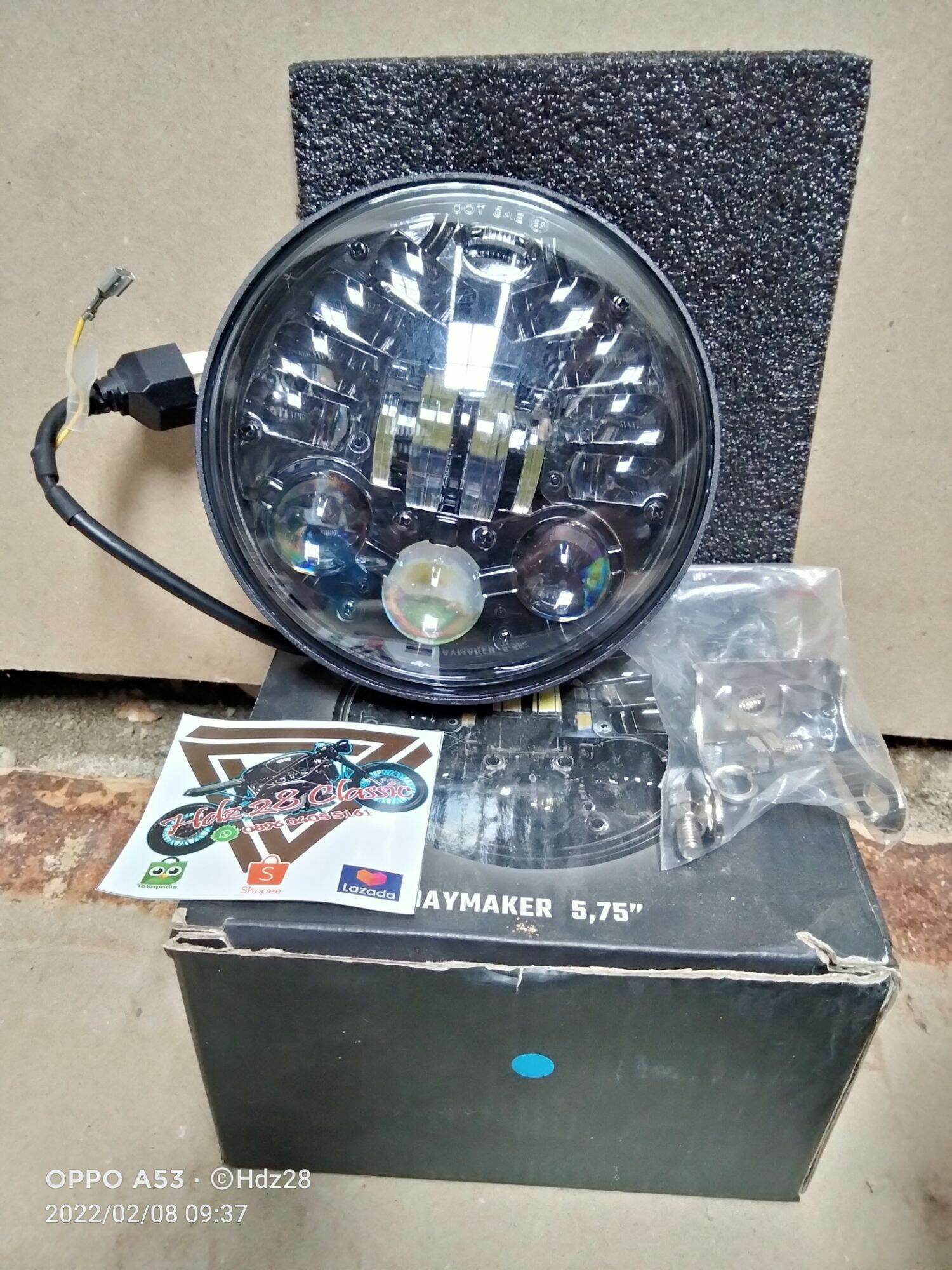 Lampu Daymaker Custom LED 16 Titik LED Lampu Motor Custom LED 5.75 ...