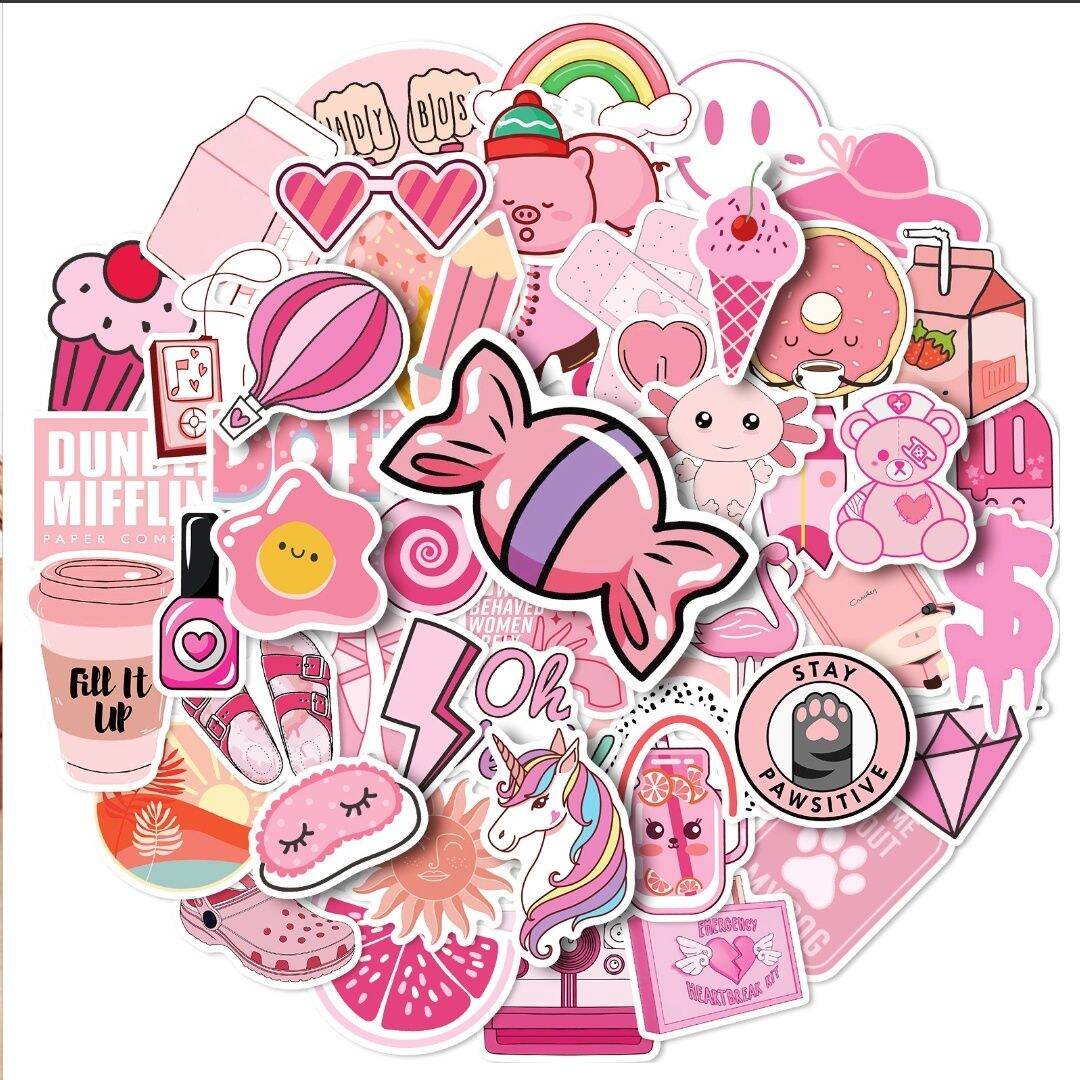 10pcs stiker premium besar - stiker lucu - premium sticker - cute ...