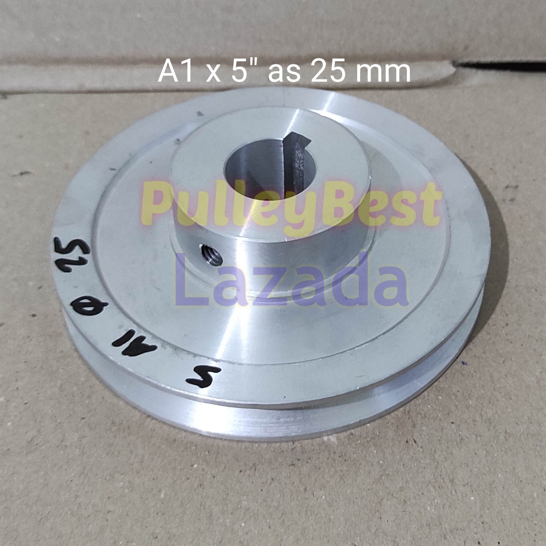 Pulley pully 5 inch as 25 mm jalur A1 / model mangkok poly alumunium ...