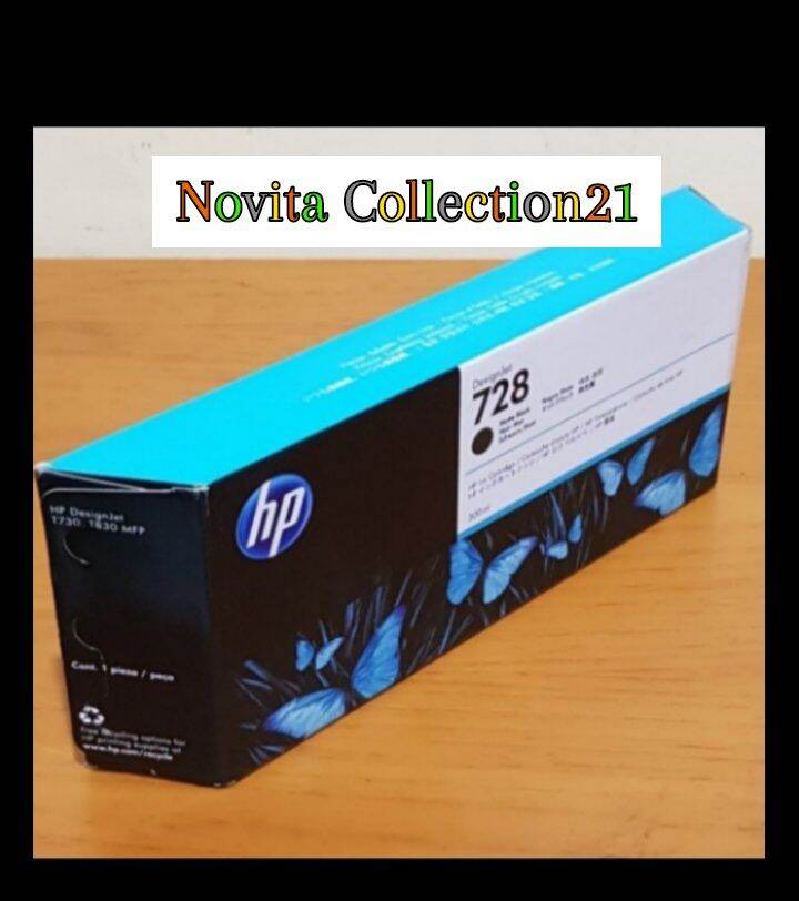 TINTA PLOTTER HP 728 MATTE BLACK ( 300ml ) DIJAMIN ORIGINAL | Lazada ...