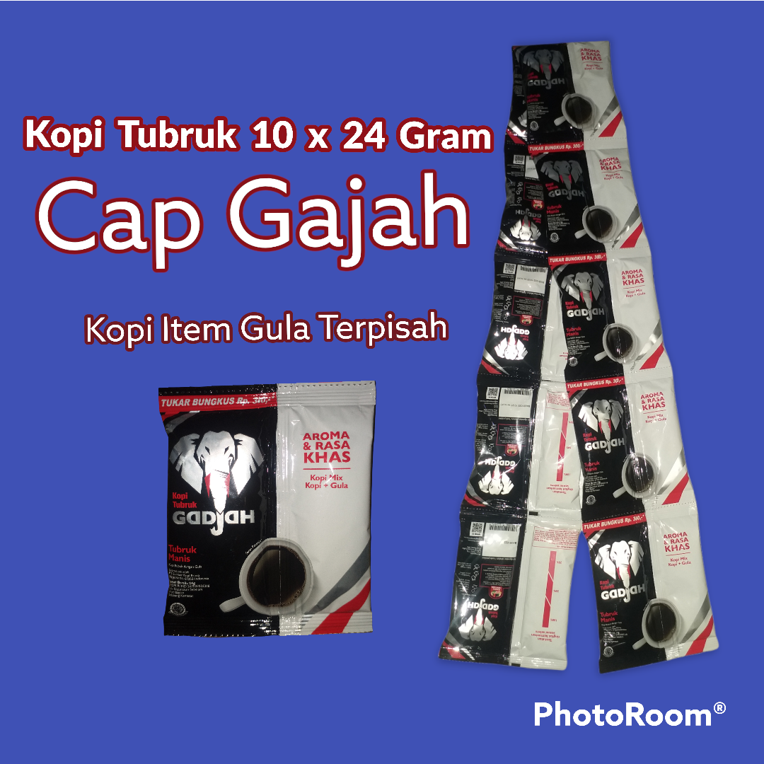 Kopi Gajah Harga Rentengan 10 Sachet Kopi + Gula Two In One | Lazada ...