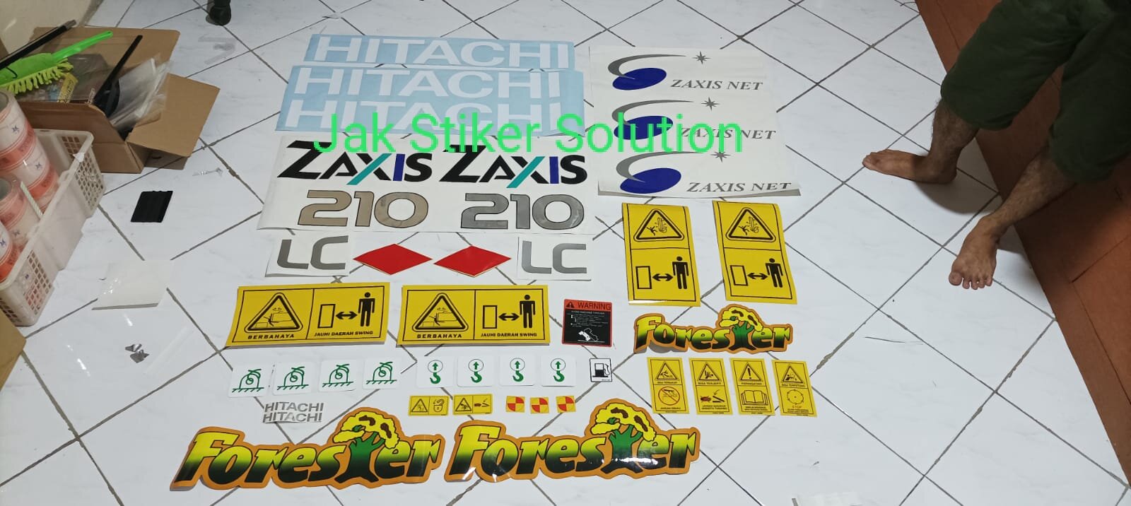 Stiker Hitachi Zaxis 210LC Sticker Alat Berat Excavator | Lazada Indonesia