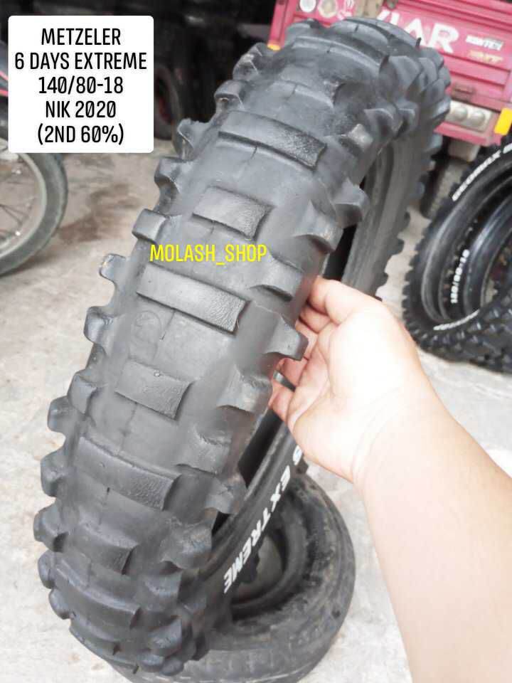 ban cross tapak lebar ring 18 metzeler 6 days extreme size 140/80-18 ...