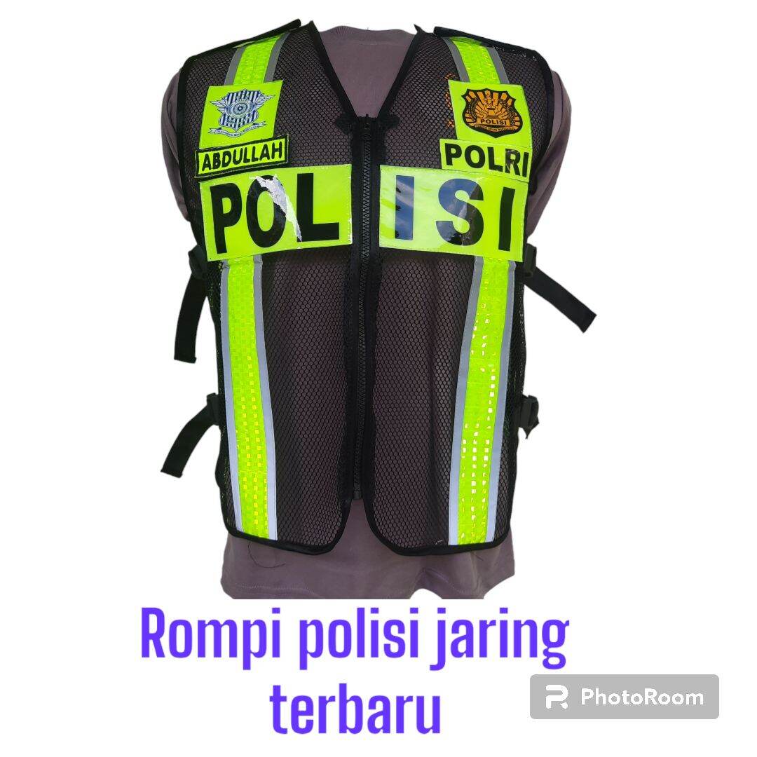 Rompi polisi jaring karet rompi polantas terbaru | Lazada Indonesia