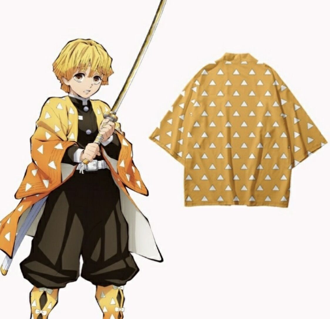 Baju kimono demon slayer kimetsu no yaiba tanjiro zenitsu giyu ...