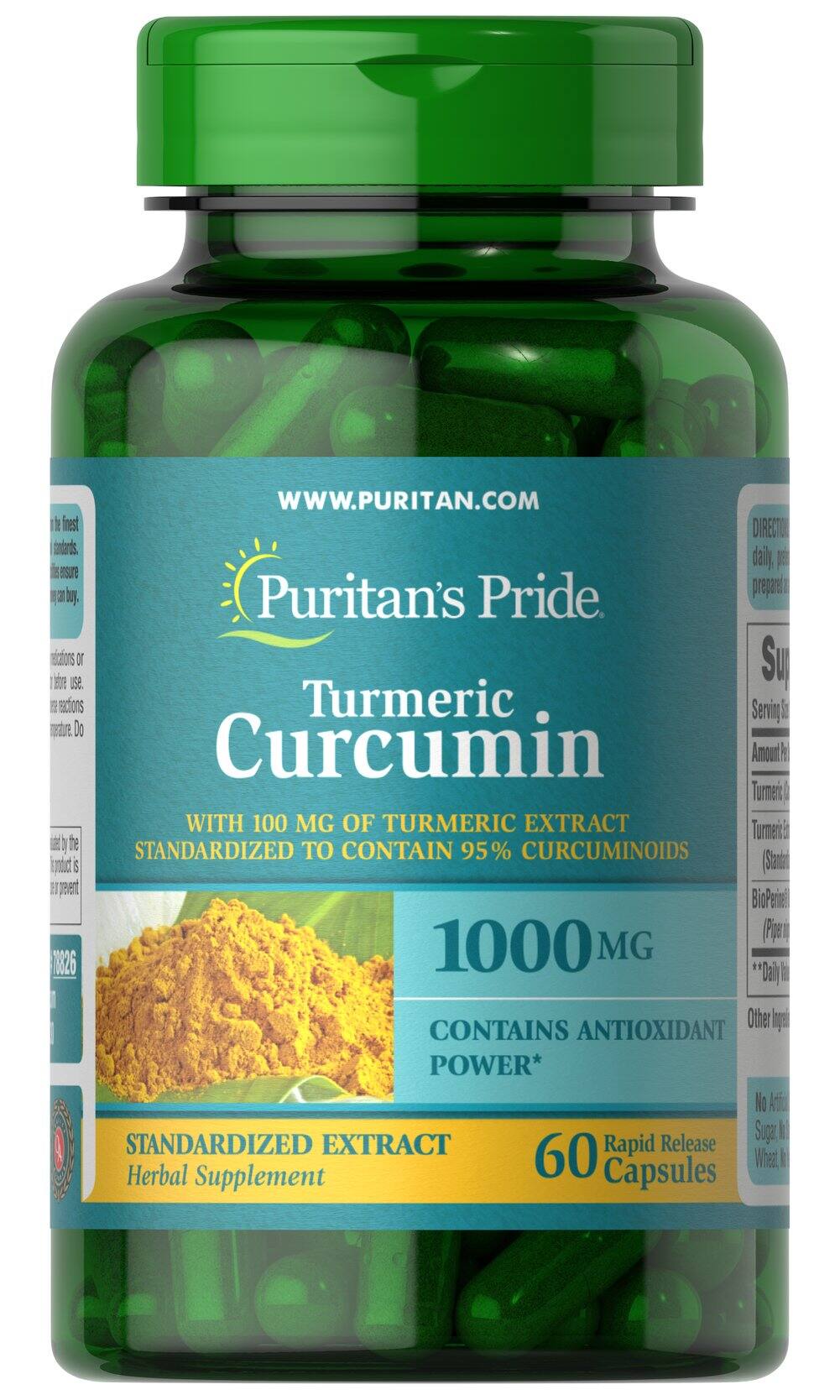 Turmeric Curcumin 1000mg with Bioperine 5mg 60 capsules | Lazada Indonesia