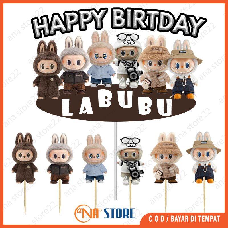 Topper Karakter Selamat Hari Guru Labubu Happy Birthday Labubu | Lazada ...