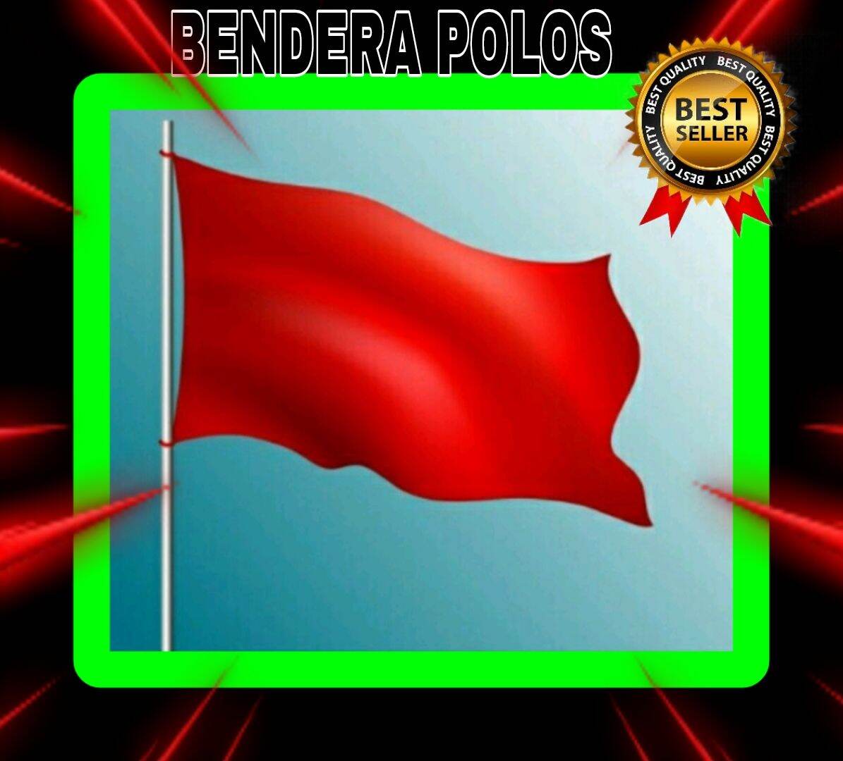 BENDERA POLOS WARNA MERAH | Lazada Indonesia