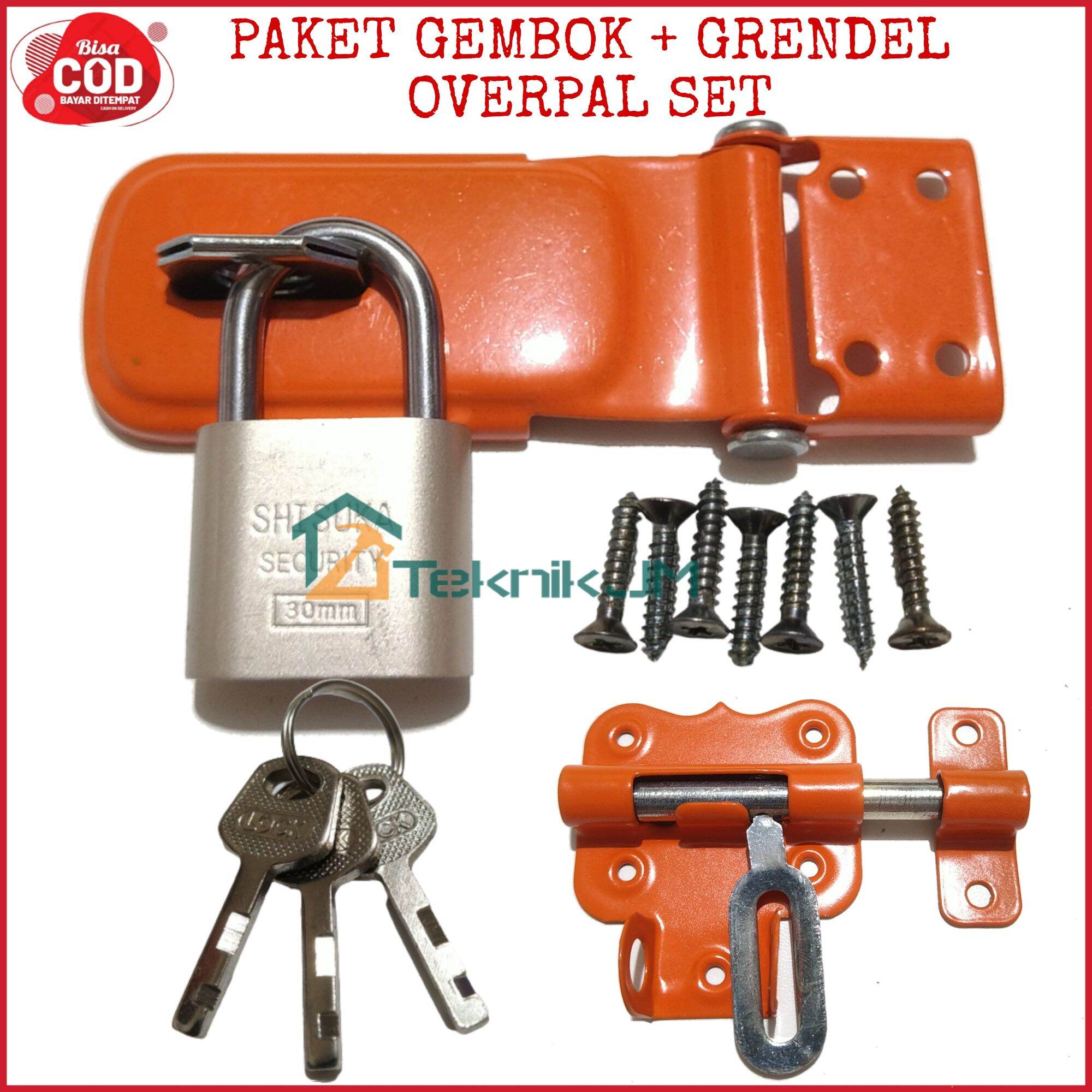 PAKET GEMBOK 2 IN 1 SET LENGKAP Varian [ OVERPAL 4 INCH - 3 INCH ...