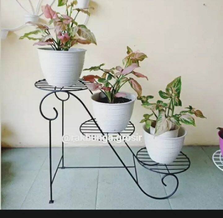 STANDING RAK POT BERTINGKAT 3 SUSUN MURAH | Lazada Indonesia