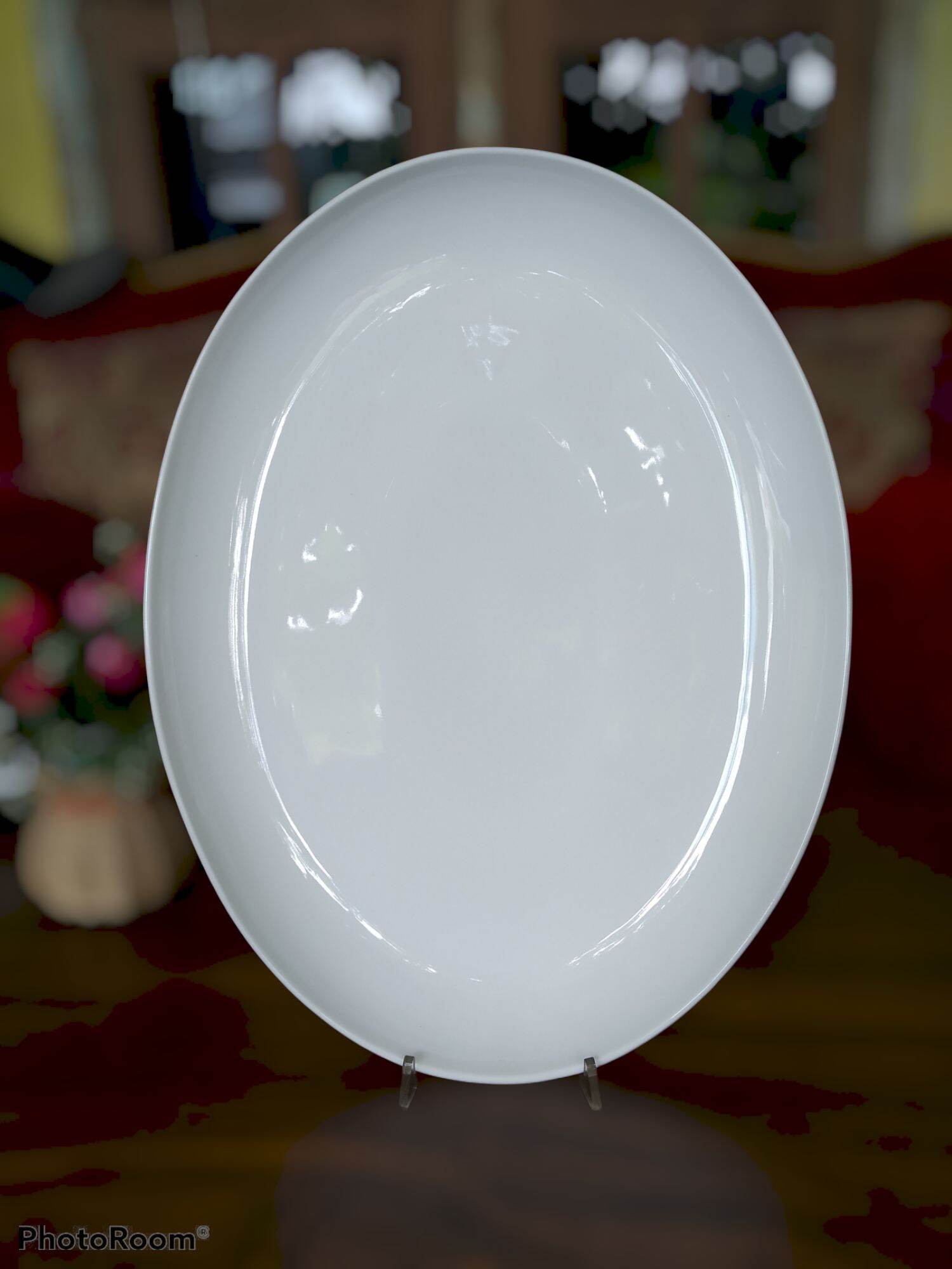 piring oval keramik/lodor keramik oval besar 42 cm | Lazada Indonesia