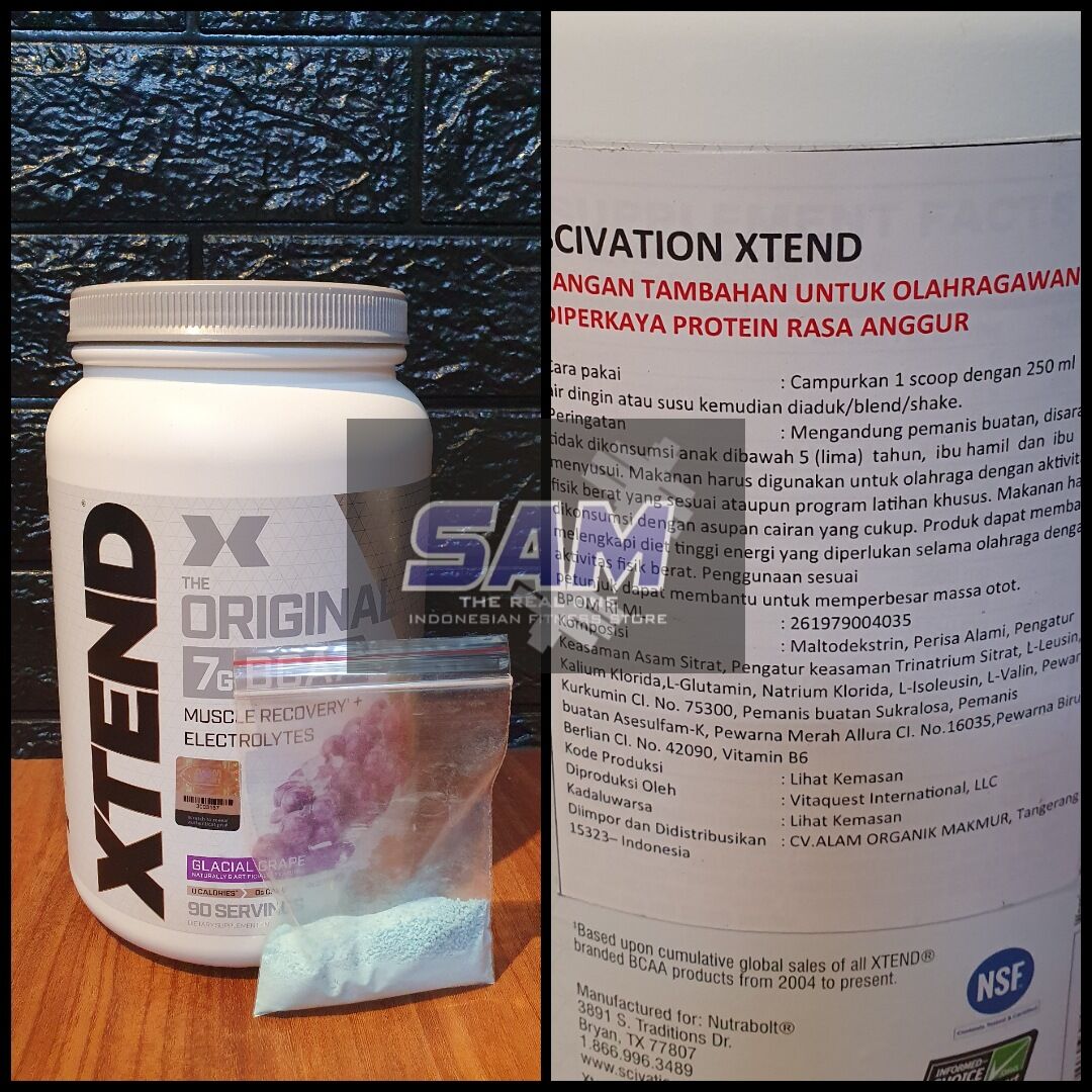 Suplemen Fitness Eceran Repack SCIVATION Xtend 1 serving BCAA | Lazada ...