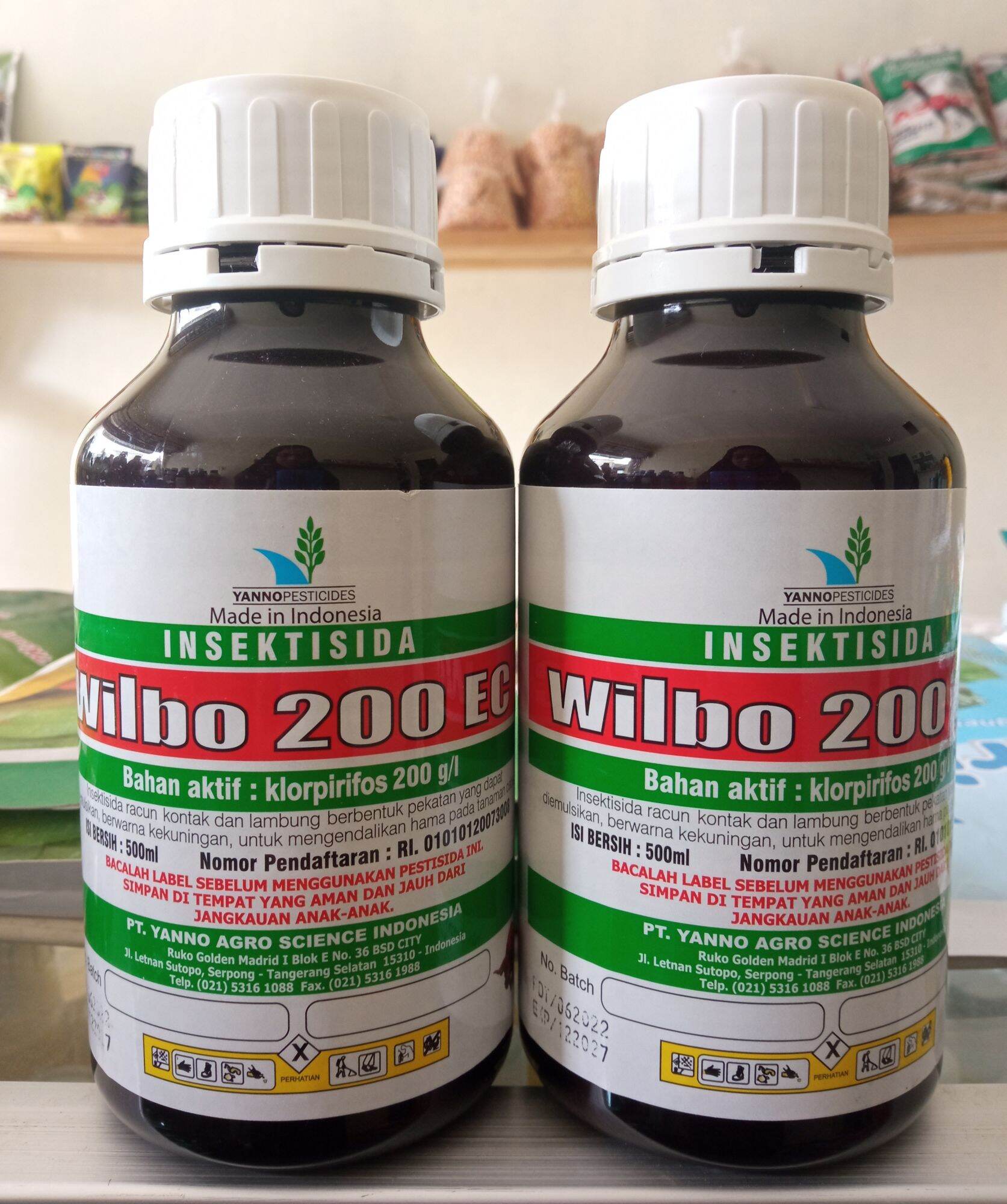 INSEKTISIDA WILBO 200 EC 500 ML OBAT ULAT SEJENIS DURSBAN | Lazada ...