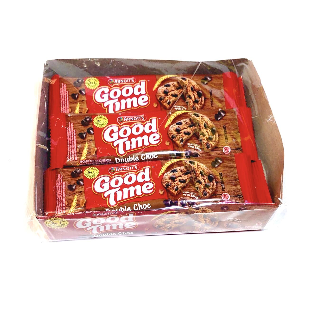 Arnotts Good Time Kukis Cokelat Chips Rainbow dan Double Choc ( 1 box ...