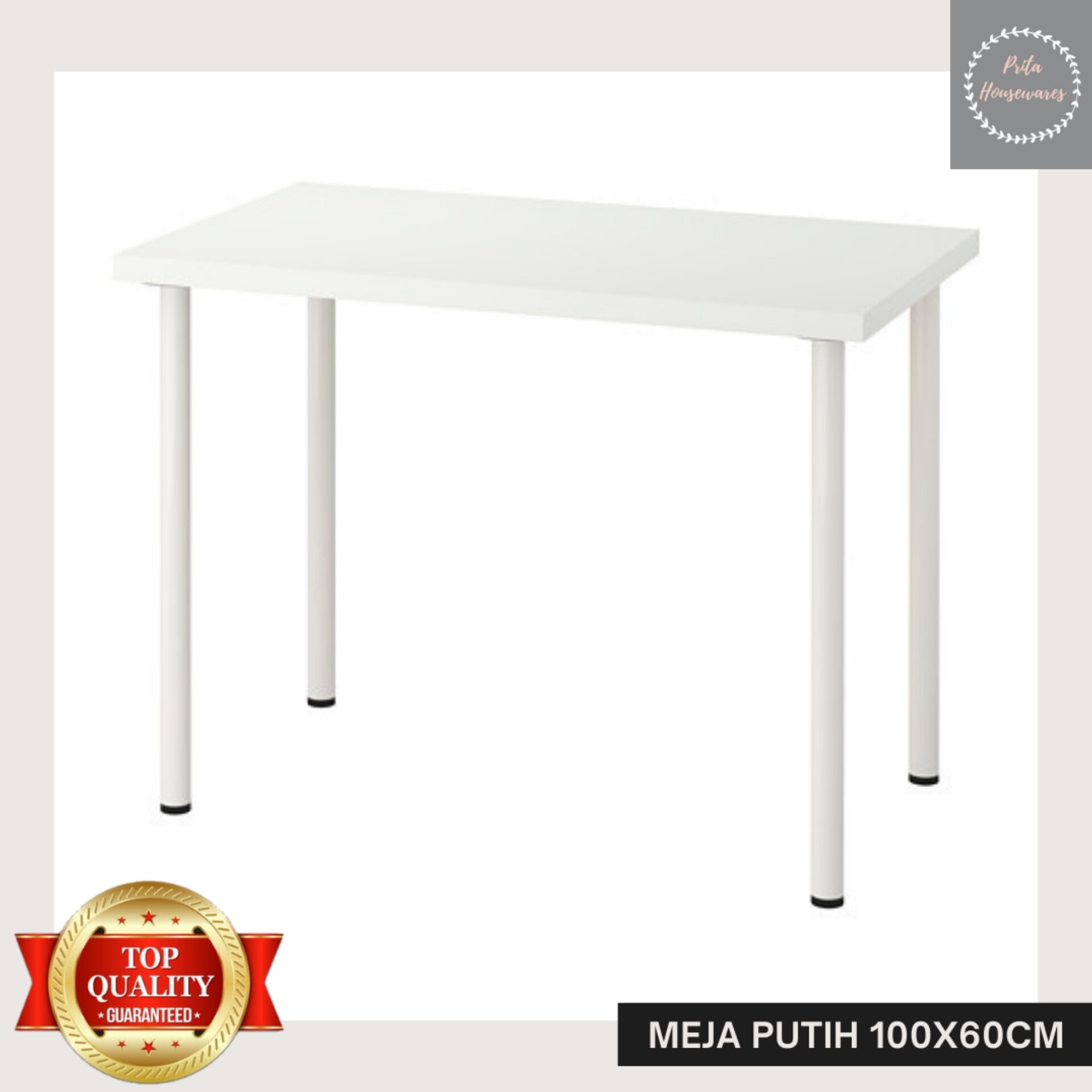Meja Minimalis Putih LNM 60x100 Cm | Lazada Indonesia