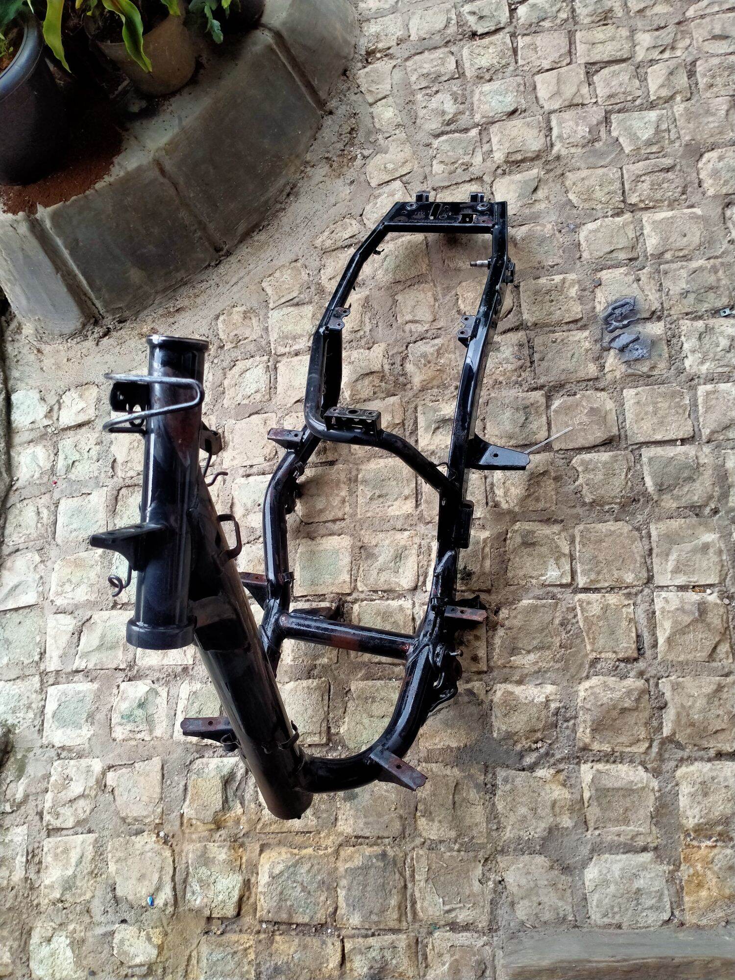 Rangka kerangka frame sasis batang pipa body ori yamaha fino karbu ...