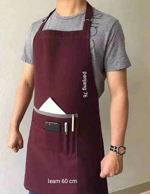 apron barista, bahan kain dril, ukuran bisa request. | Lazada Indonesia