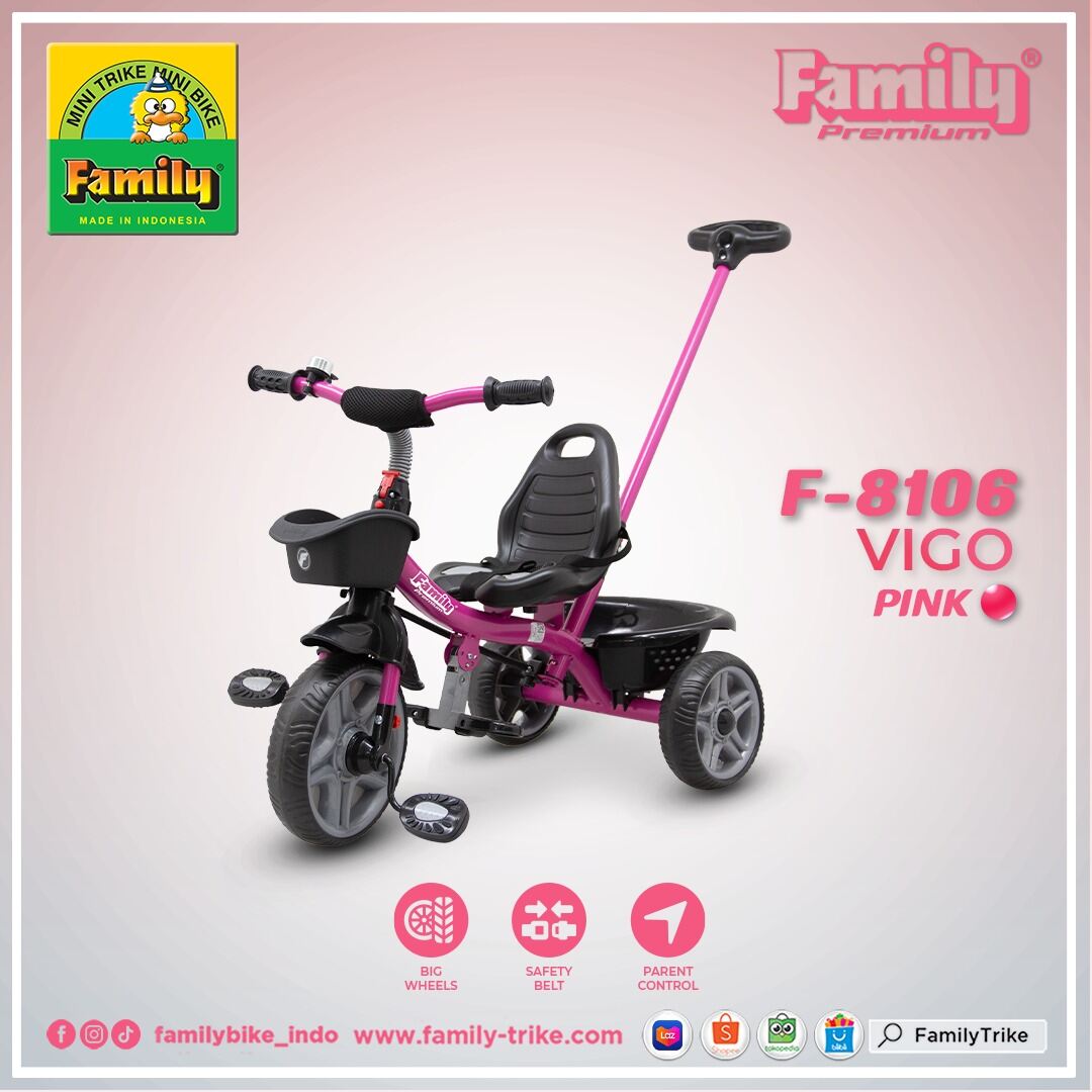 Sepeda Roda Tiga FAMILY 8106 VIGO | Lazada Indonesia
