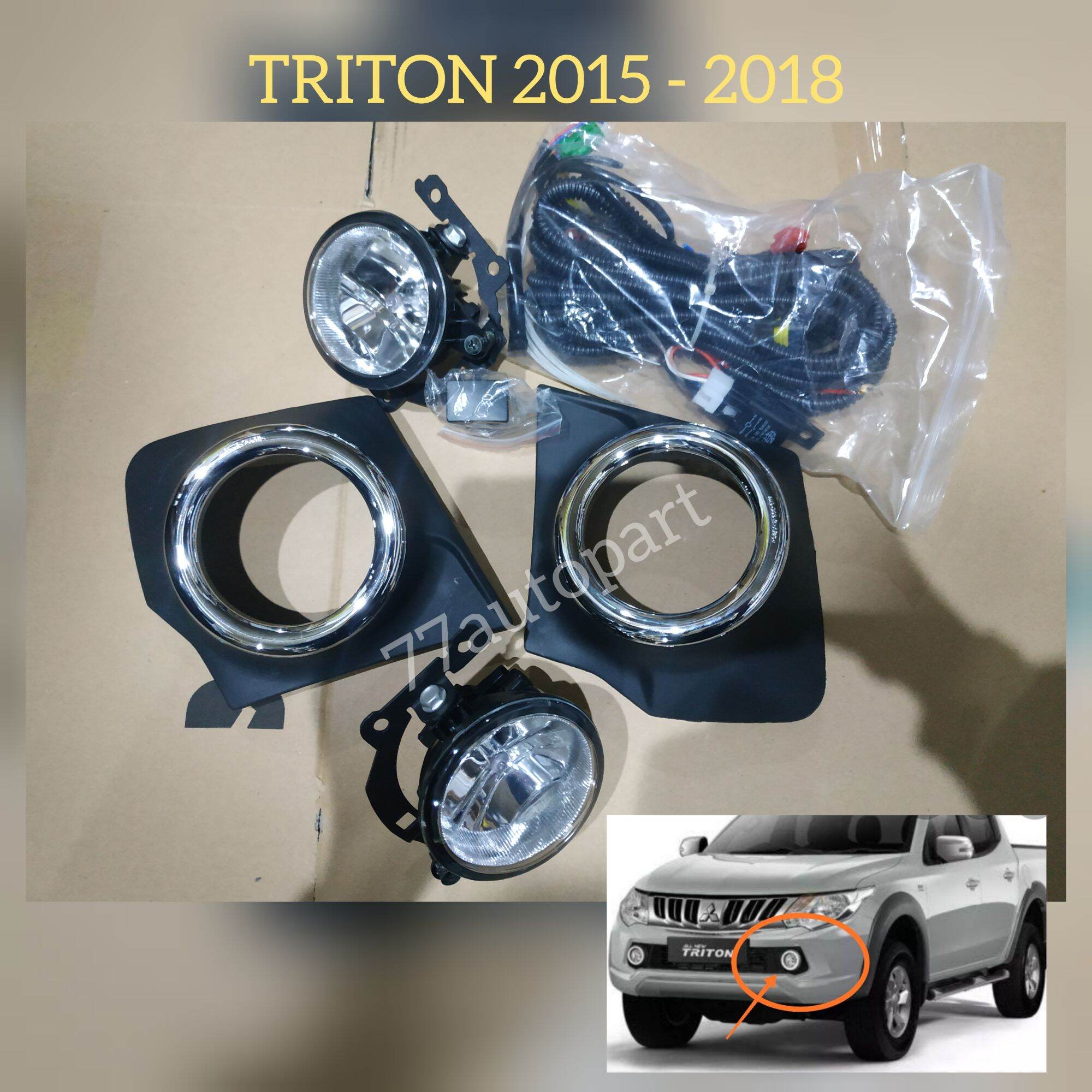 lampu kabut foglamp triton 2015 2016 2017 komplit | Lazada Indonesia