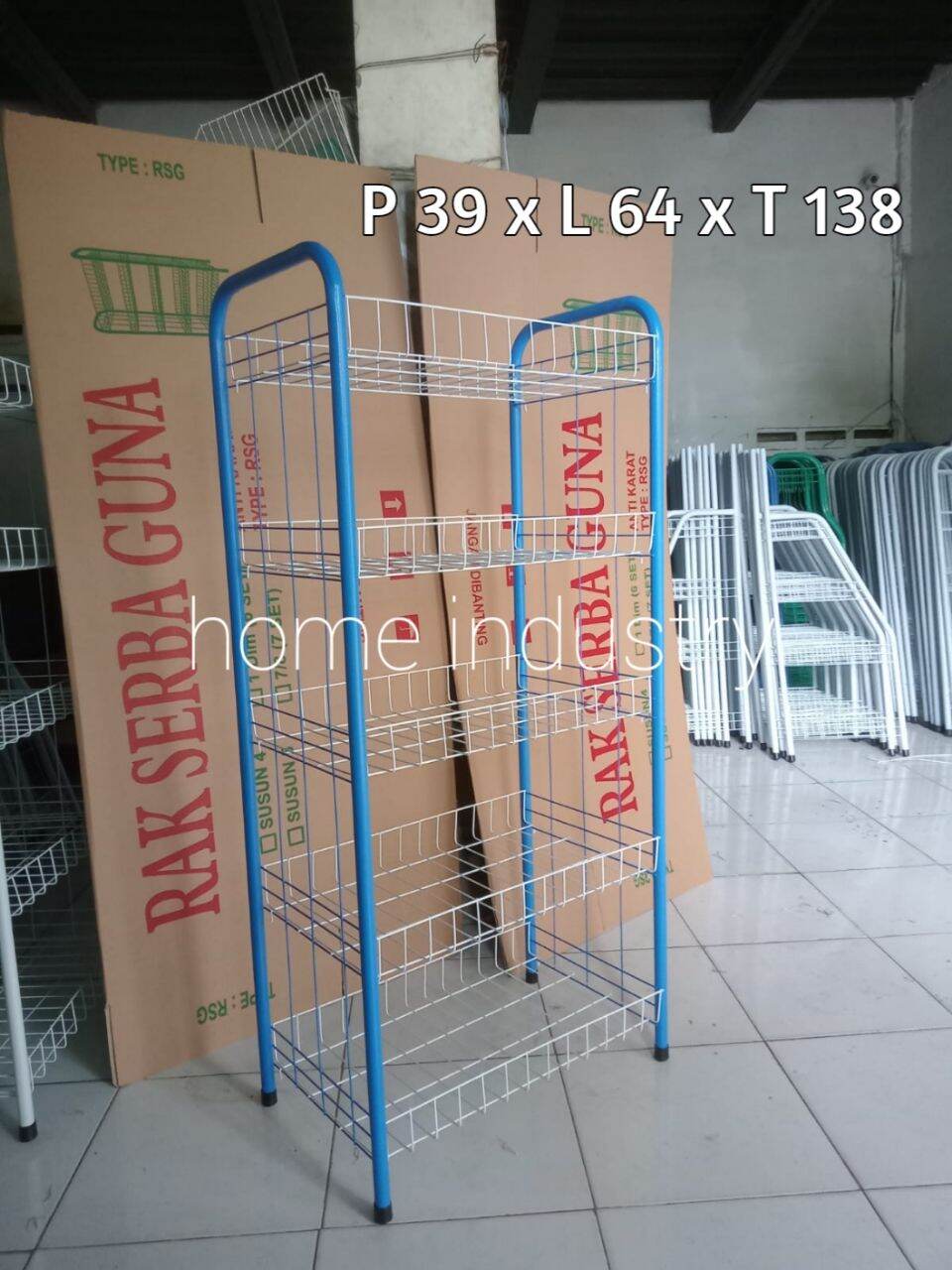 Rak serbaguna jumbo Susun 5/rak chiki jumbo/Rak ciki/Rak mini market ...