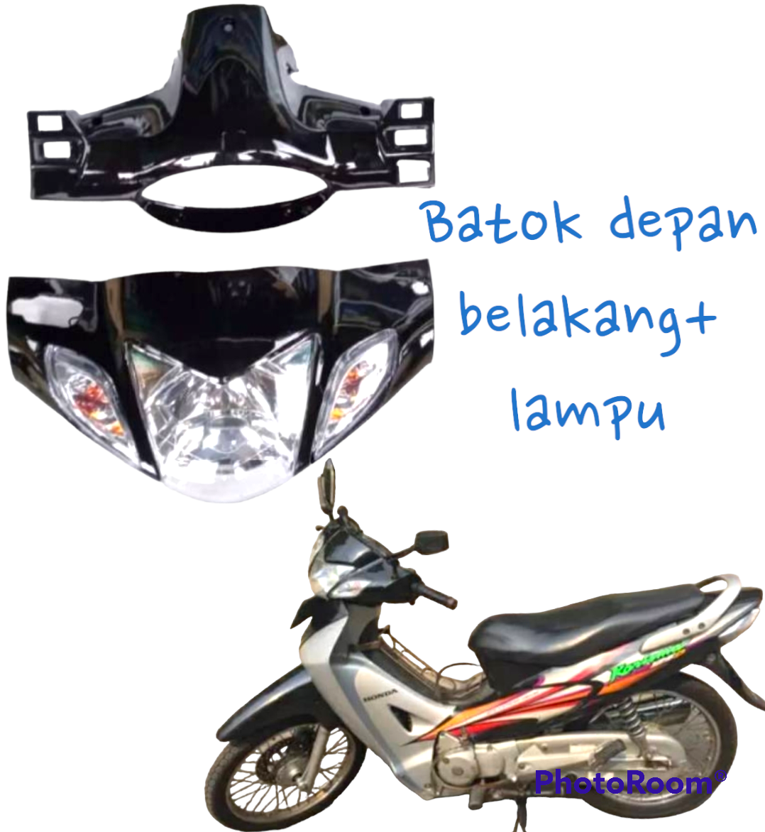 Batok kepala 1 set Honda karisma 125 warna hitam | Lazada Indonesia