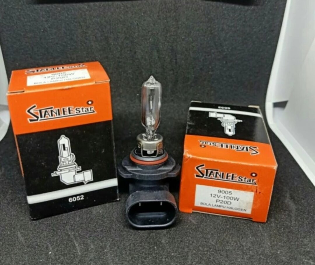 STANLEE (6052) HB3/HB 3 12V-100W Bohlam Halogen Lampu Kabut/Fog Lamp ...