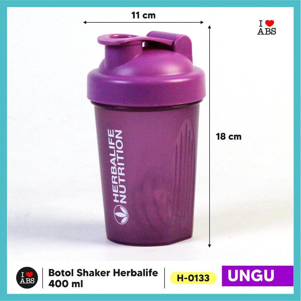 Botol Shaker 400ml HLF ada bola shake BPA FREE | Lazada Indonesia